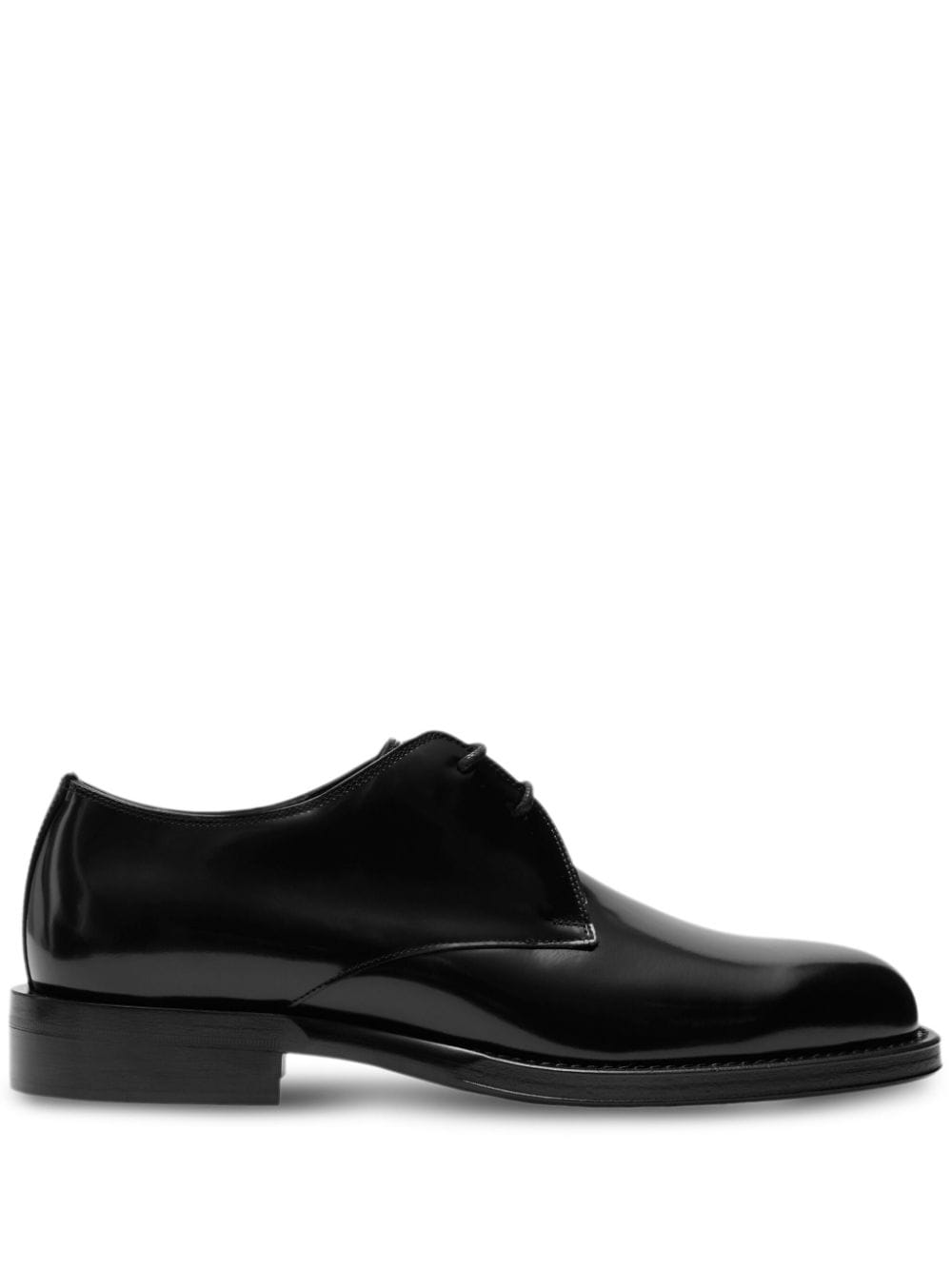 Burberry Leather Derby Shoes - Black | Editorialist display picture 3