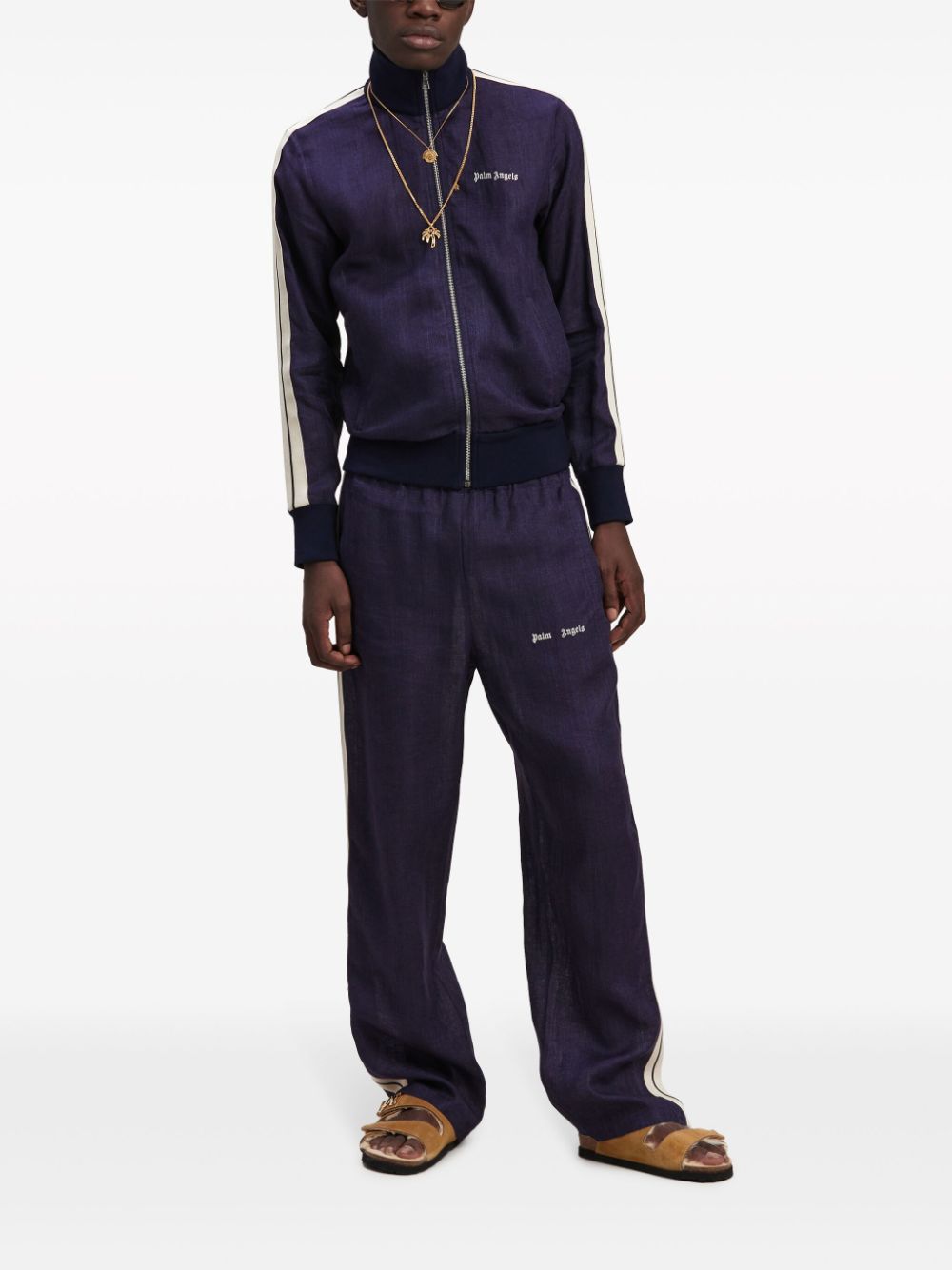 PALM ANGELS Palm Angels Logo-Embroidered Track Jacket