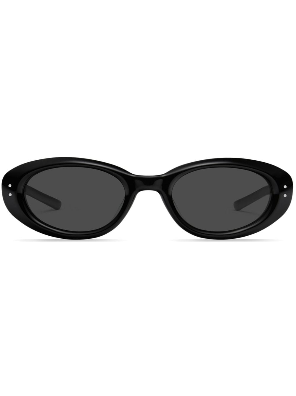 Gentle Monster Blanc 01 Oval-Frame Sunglasses In Black - 10% Off