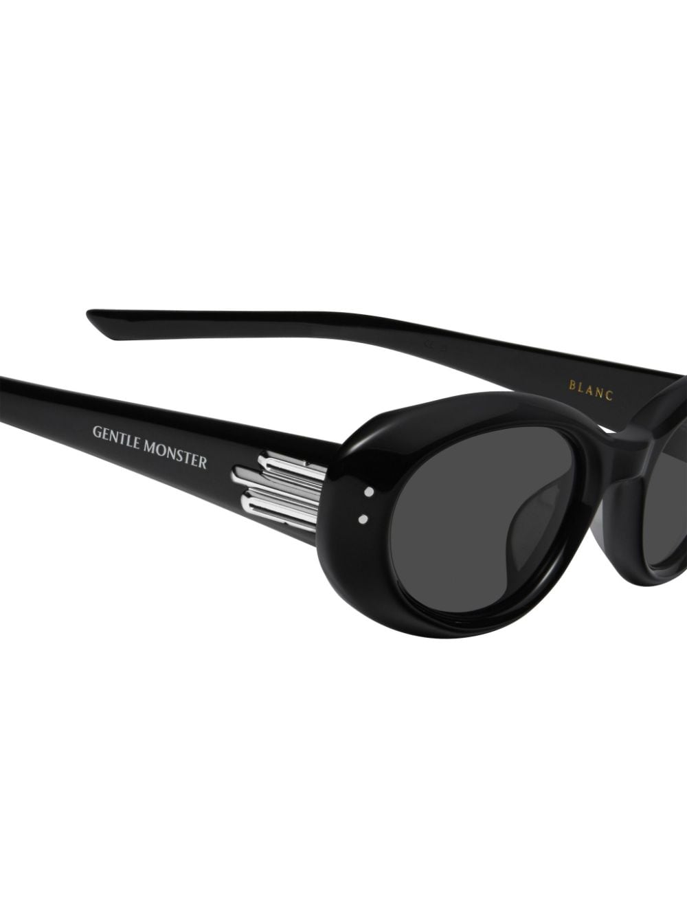 Gentle Monster Blanc 01 Oval-Frame Sunglasses In Black - 10% Off