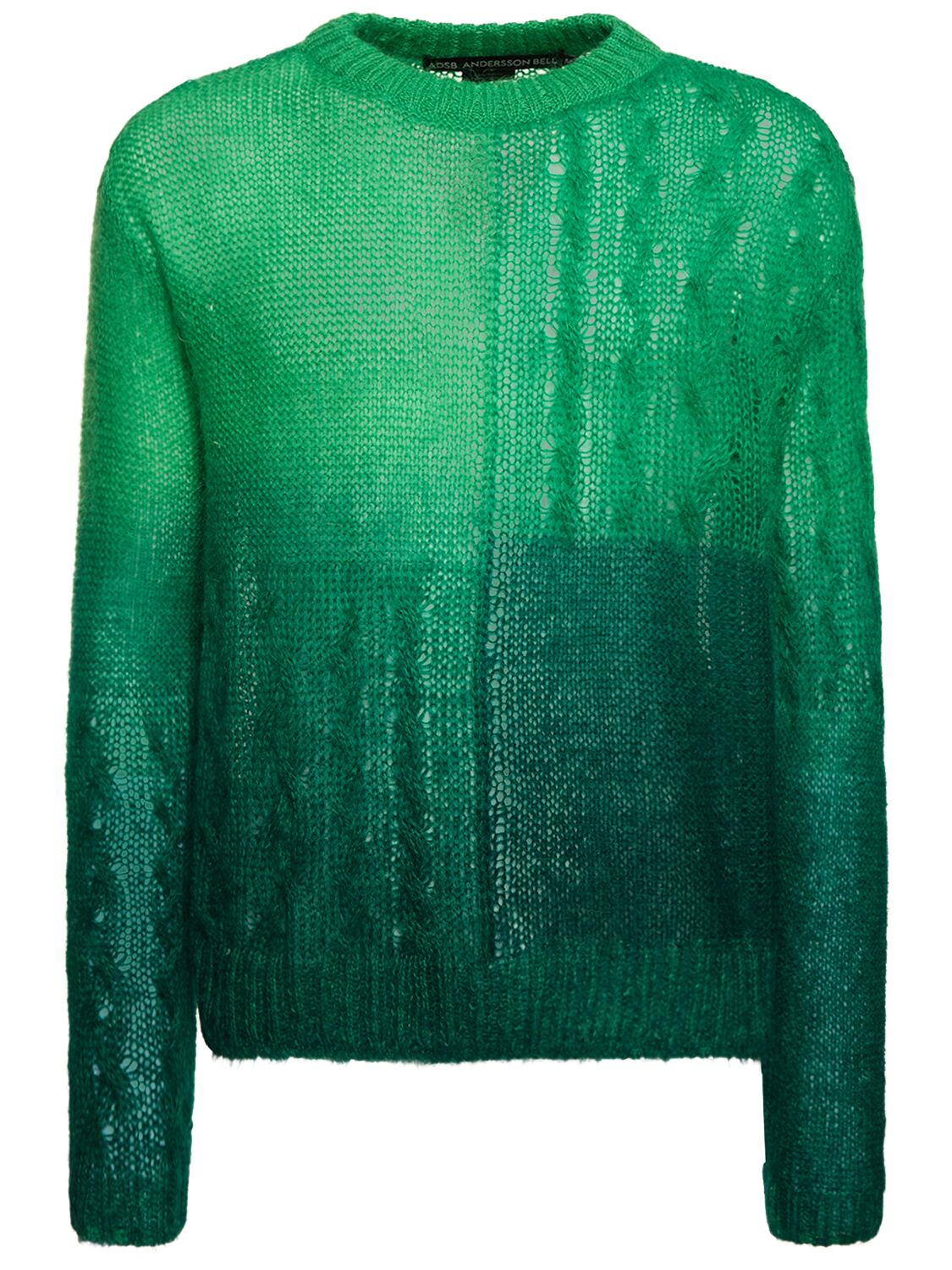 Andersson Bell Foresk Mohair Blend Knit Sweater In Green - 55% Off 