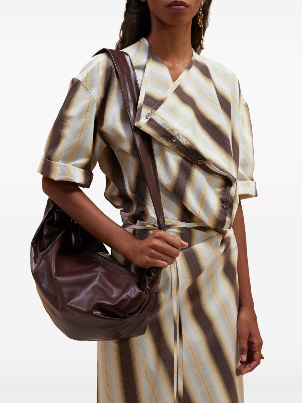 LEMAIRE Lemaire Medium Soft Croissant Bag in Paper Leather
