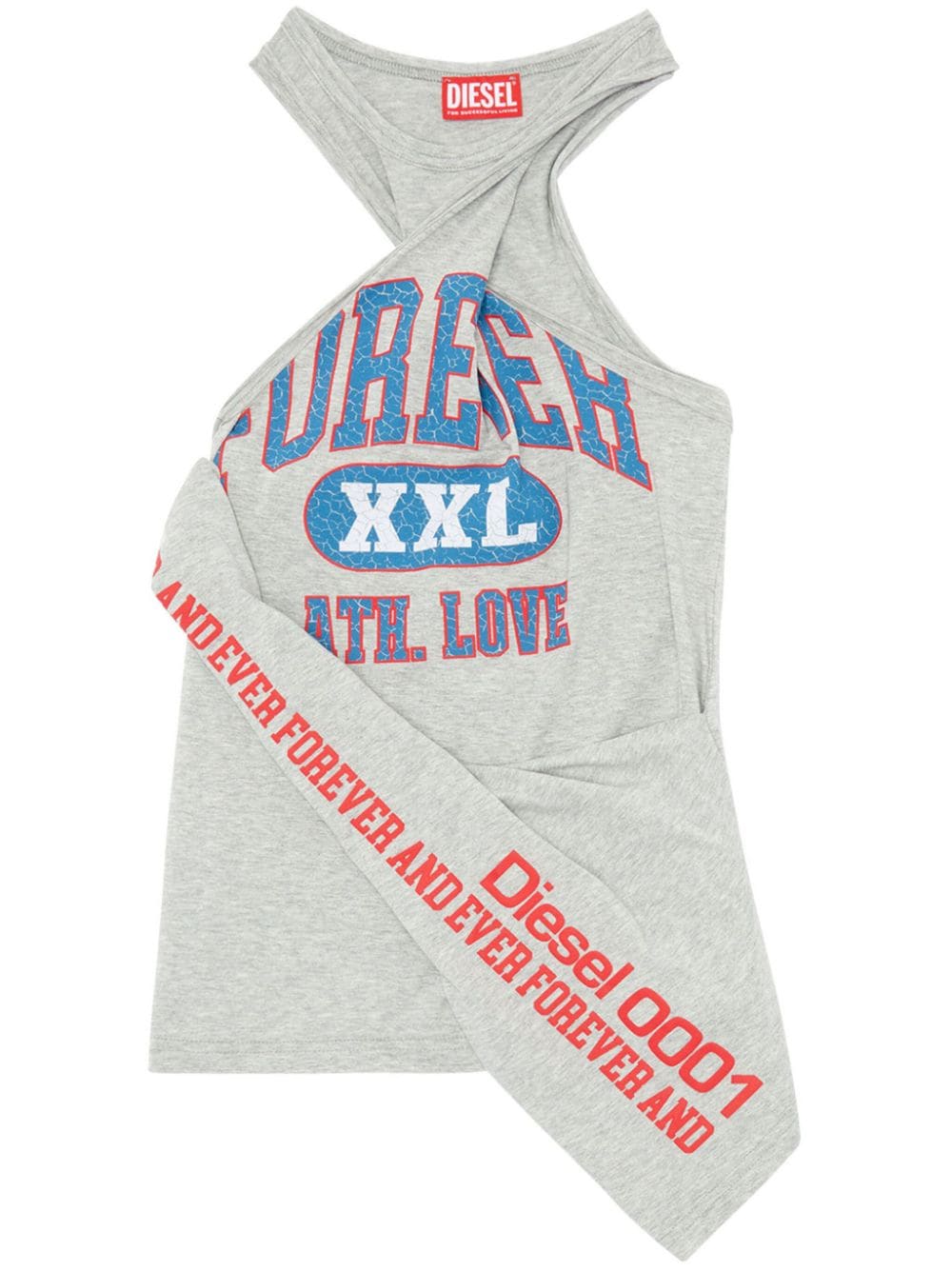 Diesel® T-Zelia Twited Tank Top In Grey - 30% Off | Editorialist