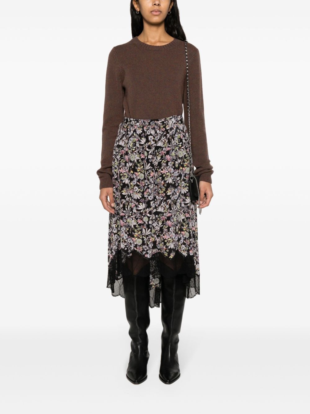 ZADIG&VOLTAIRE Kaya Floral-Print Midi Skirt