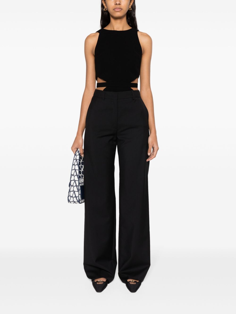 VALENTINO Valentino Garavani Mid-Rise Tailored Trousers