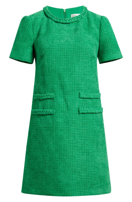 Eliza J Braid Detail Tweed Dress - Green | Editorialist Eliza J Braid Detail Tweed Dress - Green | Editorialist