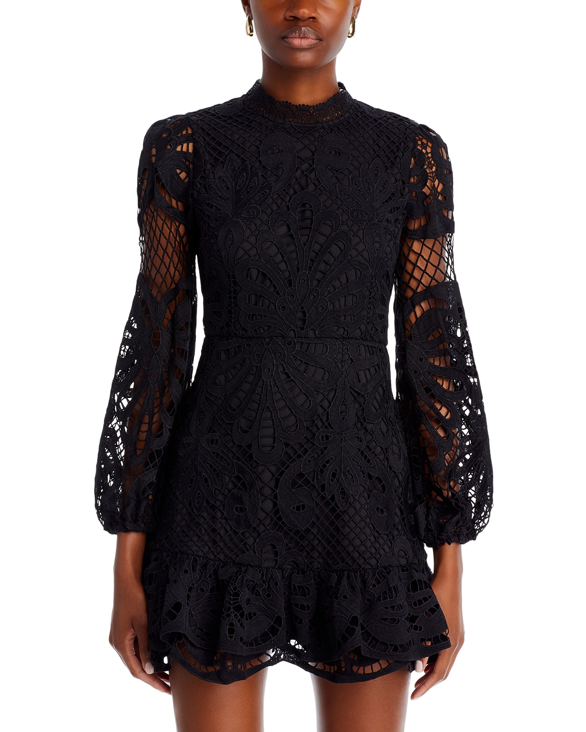 knee length dresses for ladies Lucinda Long Sleeve Sequin Dress Aqua– Selfie Leslie main image 0