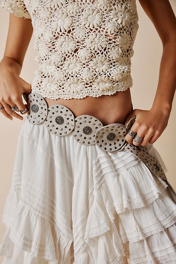 Free People Xena Studded Hip Belt - Mineral | Editorialist display picture 1
