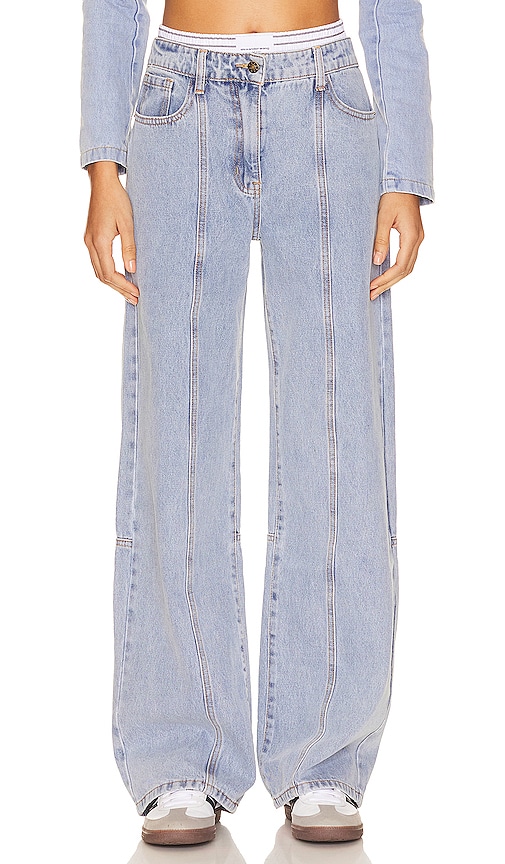 Lioness Dawson Wide-Leg Jeans - Washed Blue | Editorialist