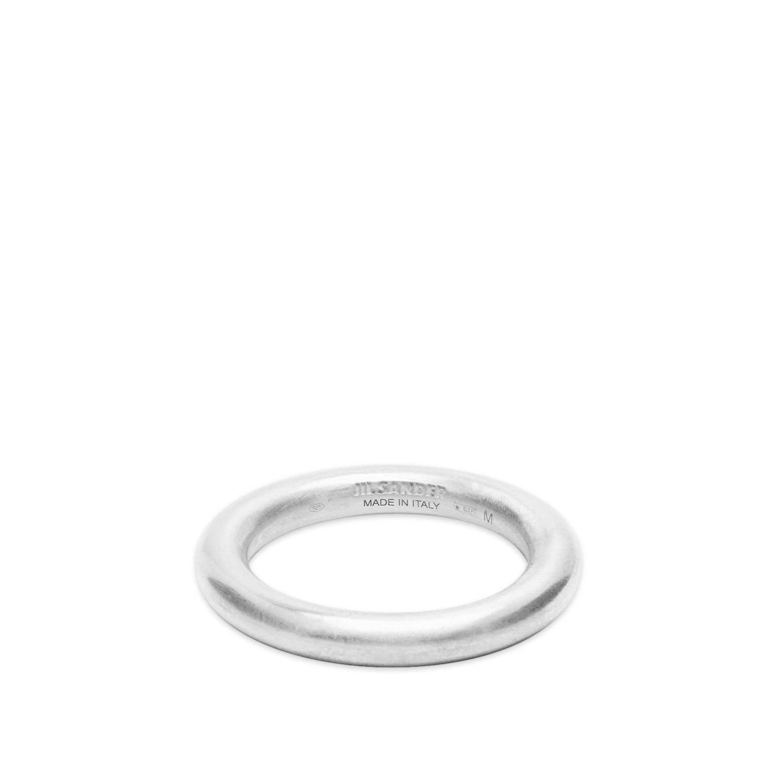 Jil Sander Classic Ring 1 In Silver - 40% Off | Editorialist