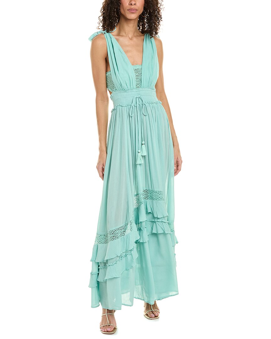Free People Santa Maria Maxi Dress In Green - 58% Off | Editorialist