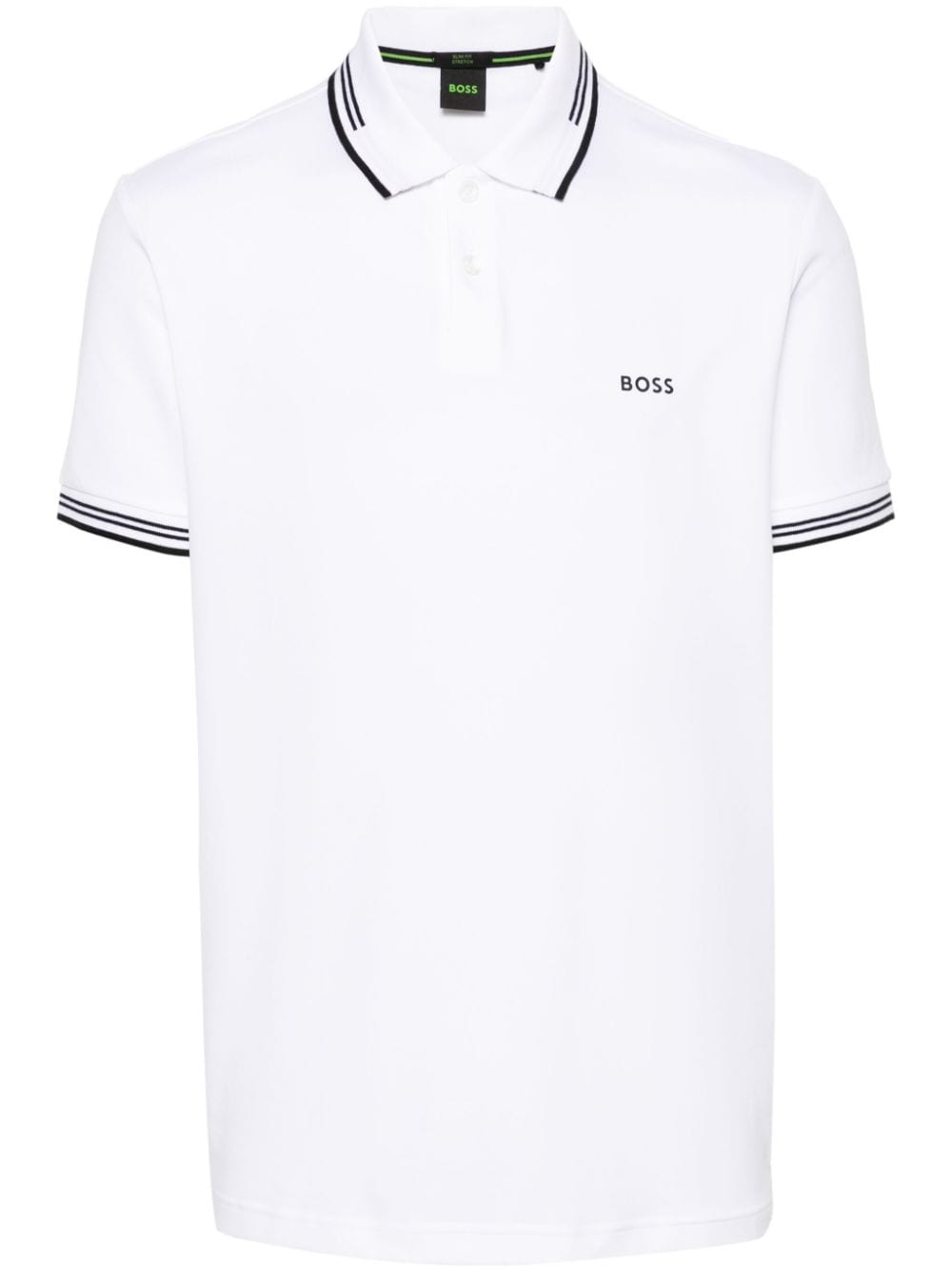 BOSS logo-print polo shirt