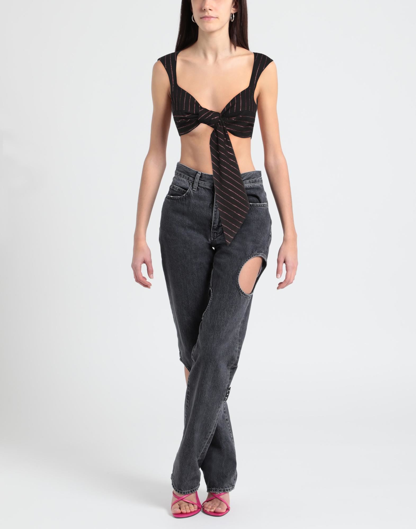 ATTICO Woven Crop Top