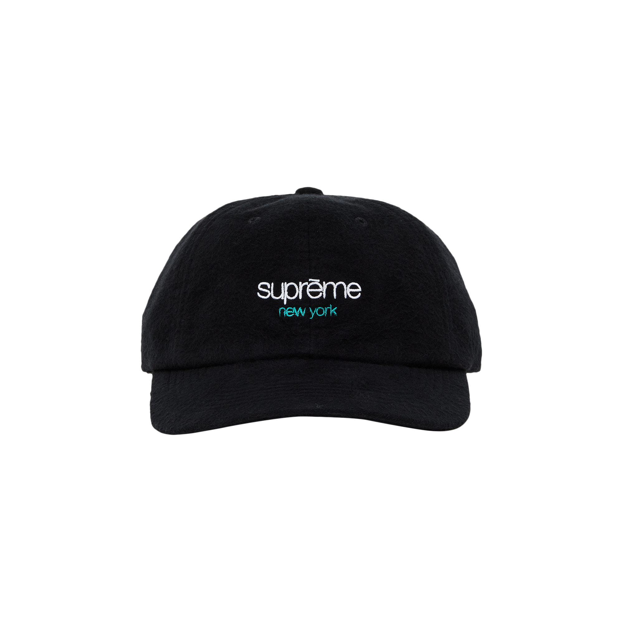 Supreme Washed Flannel 6-Panel Cap - Black | Editorialist