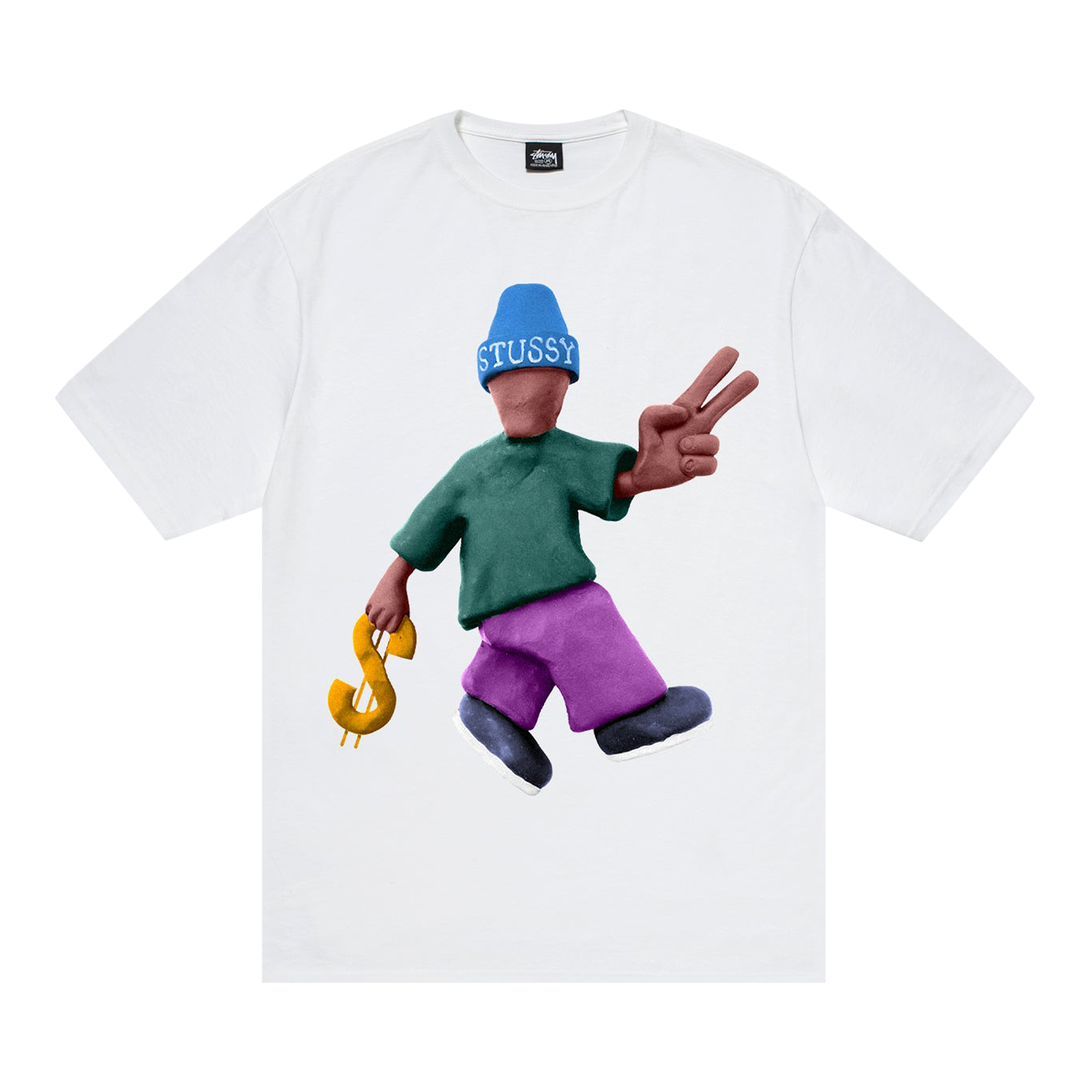 StüSsy Peace & Prosperity Tee - White | Editorialist