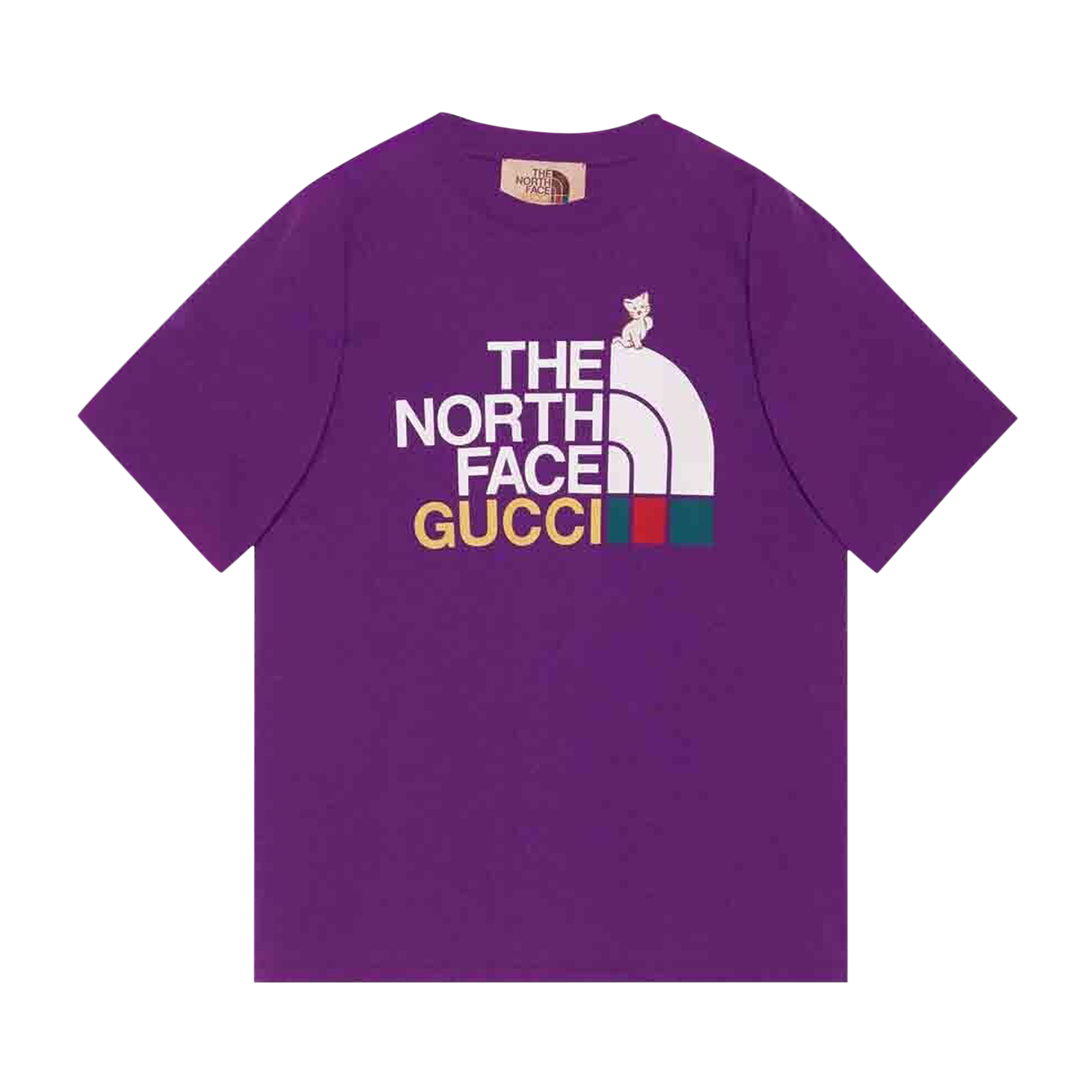 Gucci X The North Face Graphic T-Shirt - Purple | Editorialist