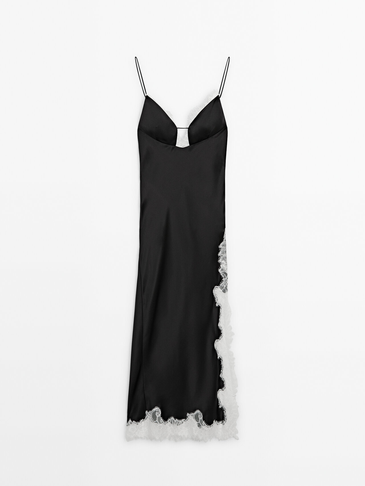 sexiest black tie dresses Petite Plume Women's Silk Lace Cami Short Set in Black XL main image 1