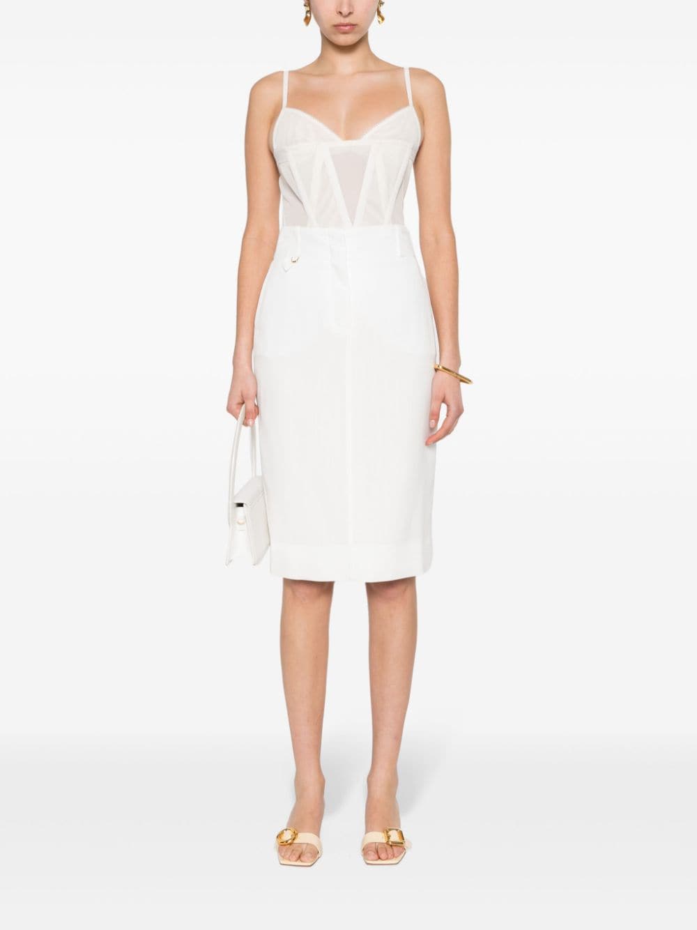 JACQUEMUS Jacquemus La Jupe Midi Bari Skirt