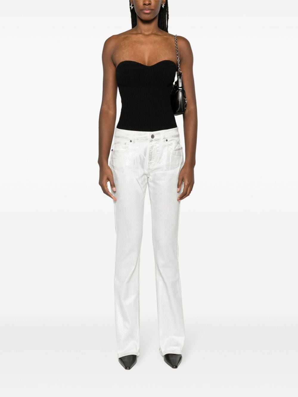 P.A.R.O.S.H P.A.R.O.S.H. Low-Rise Bootcut-Leg Jeans