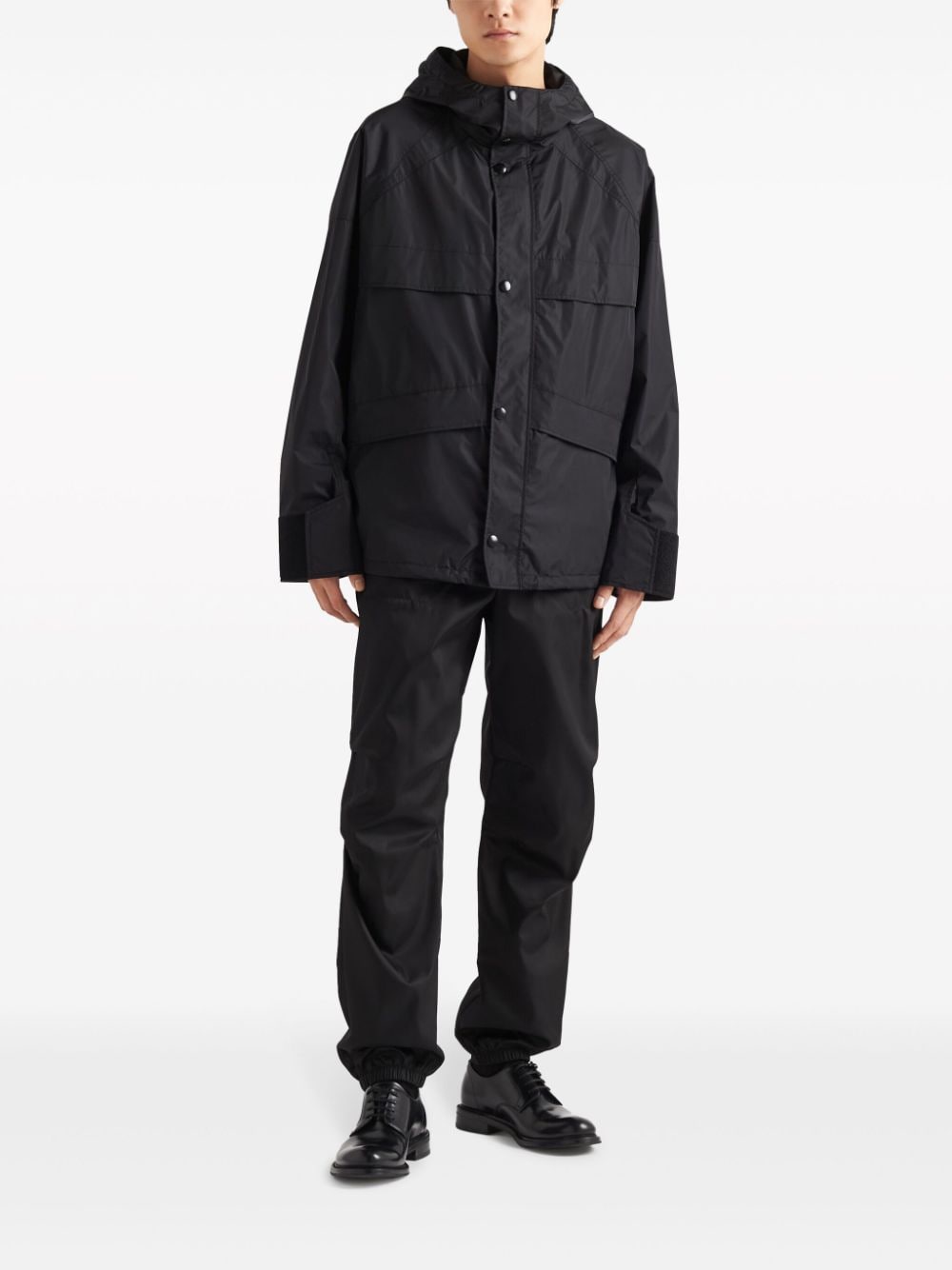 PRADA Triangle-Logo Hooded Jacket