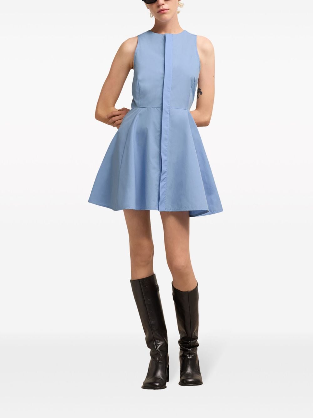 AMI AMI Paris Sleeveless Flared Minidress