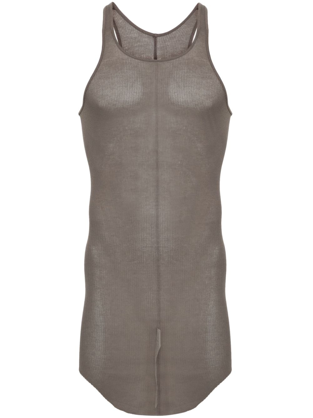 Rick Owens Fine-Ribbed Tank Top In Grey - 44% Off | Editorialist