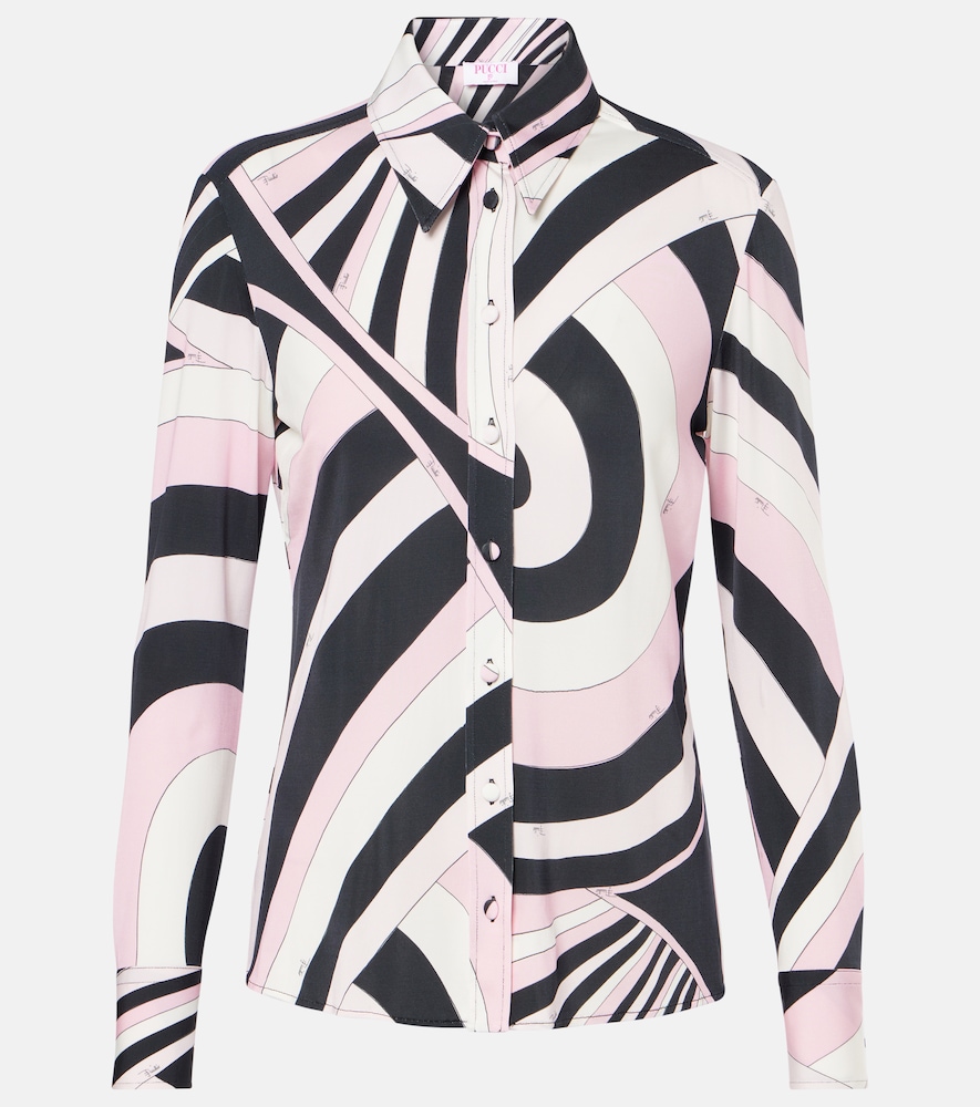 EMILIO PUCCI Iride Jersey Satin Shirt