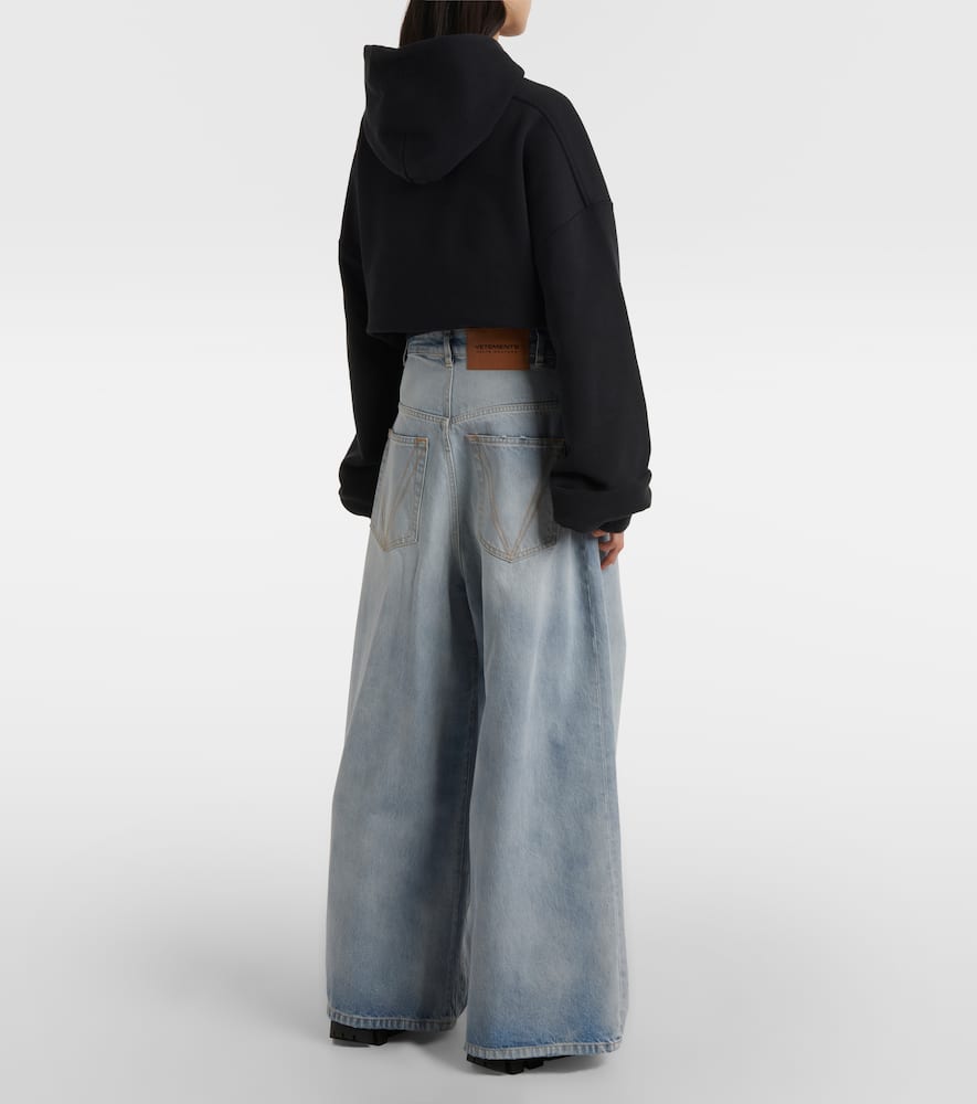 Vetements Distressed Wide-Leg Jeans In Blue - 41% Off | Editorialist