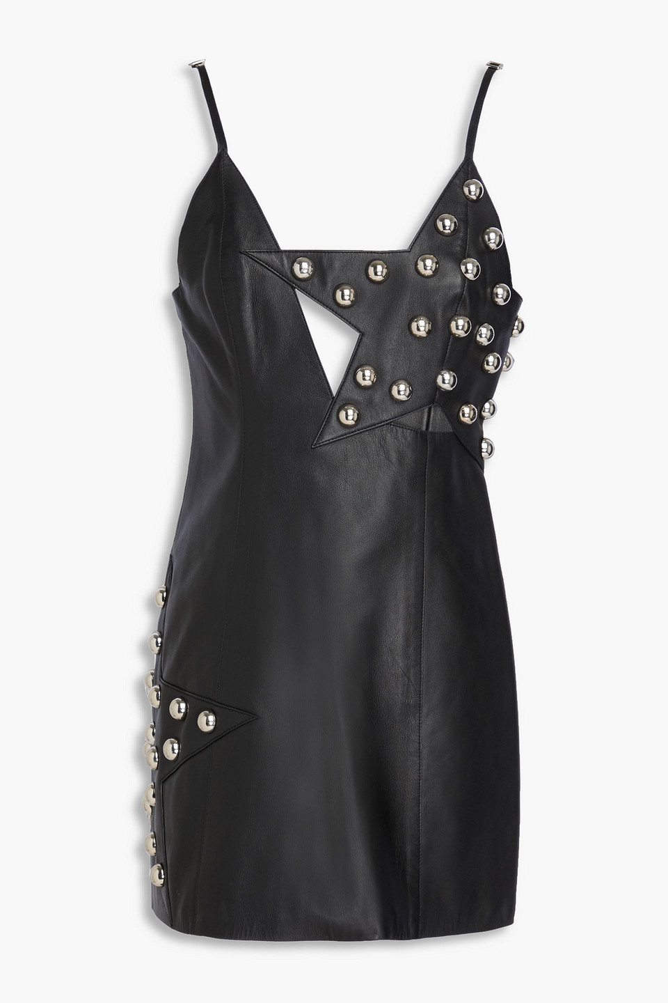 area leather dress Cutout Studded Mini In Black - 85% Off bodycon leather dress