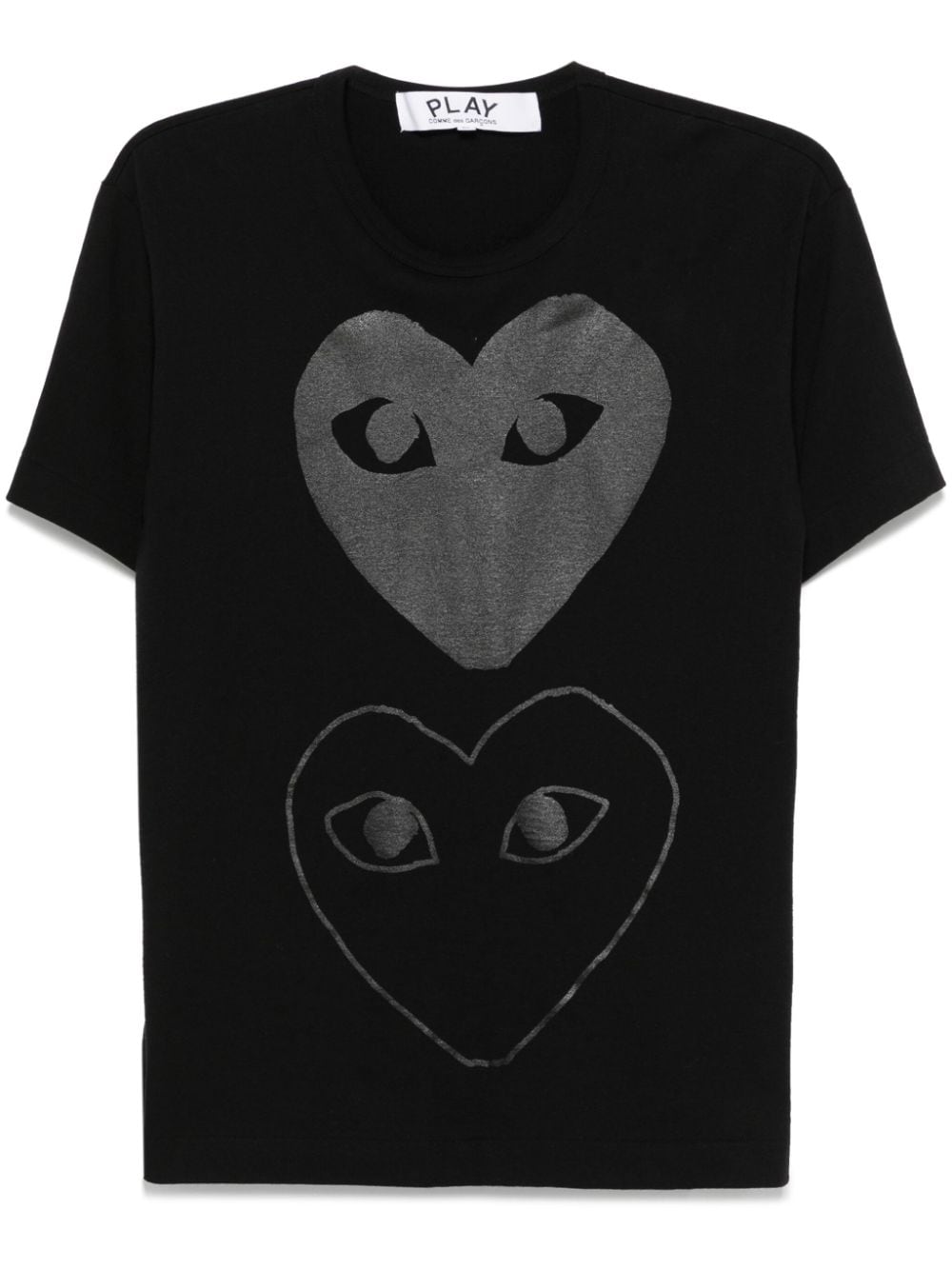 PLAY COMME DES GARCON Comme Des Garçons Play double heart-print t-shirt