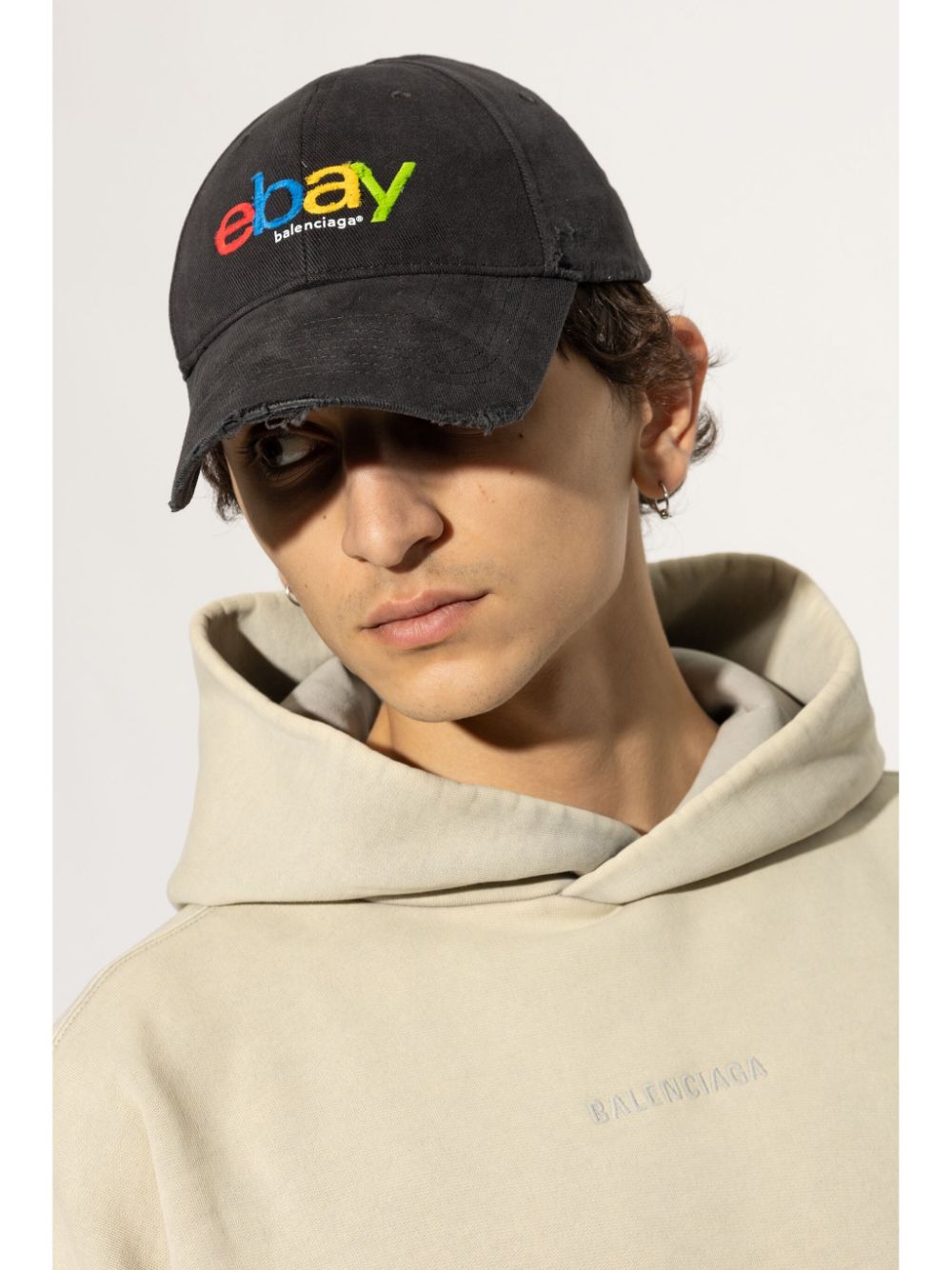 Balenciaga X Ebay Logo Cap In Grey - 53% Off | Editorialist