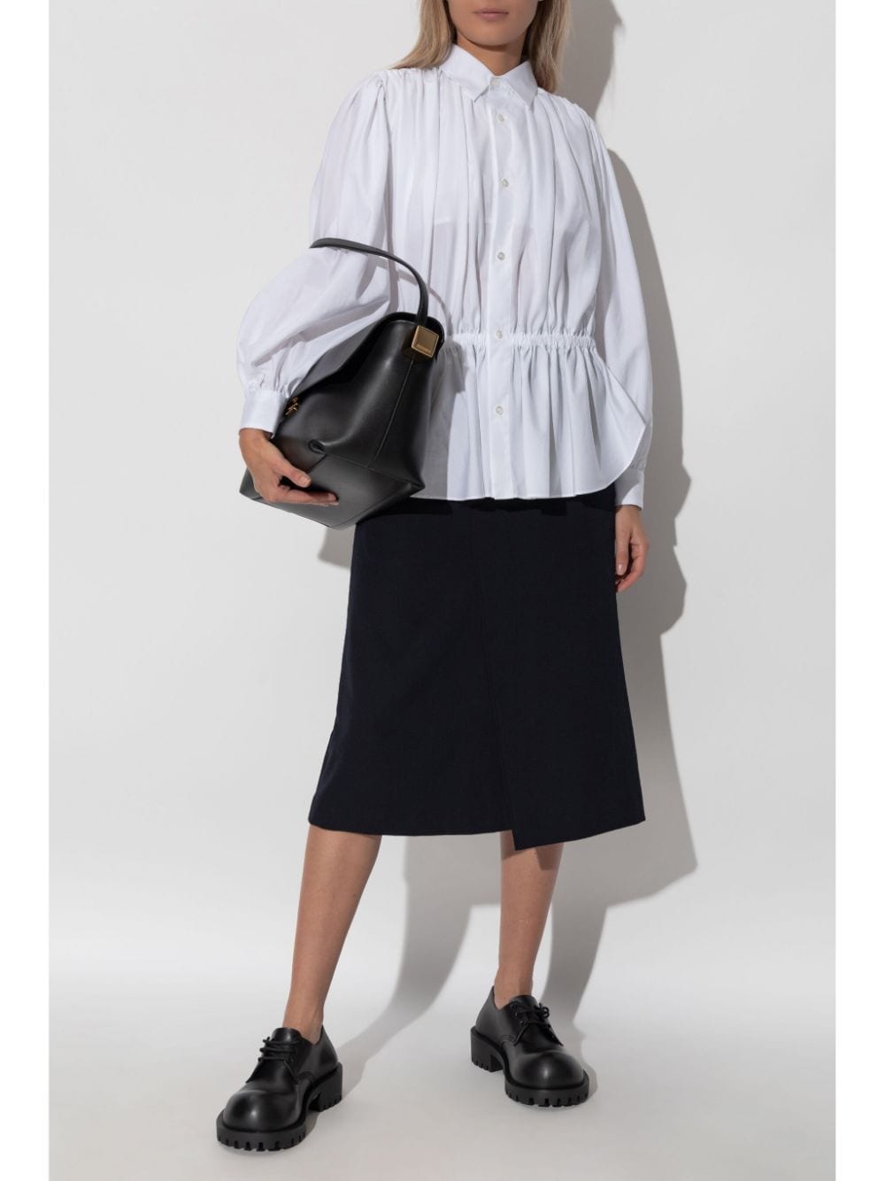 NOIR KEI NINOMIYA Noir Kei Ninomiya Ruched-Detail Shirt