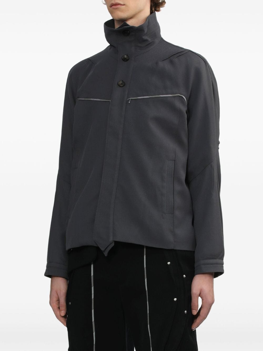 Kiko Kostadinov Ohne K-Dart Jacket In Grey - 74% Off | Editorialist