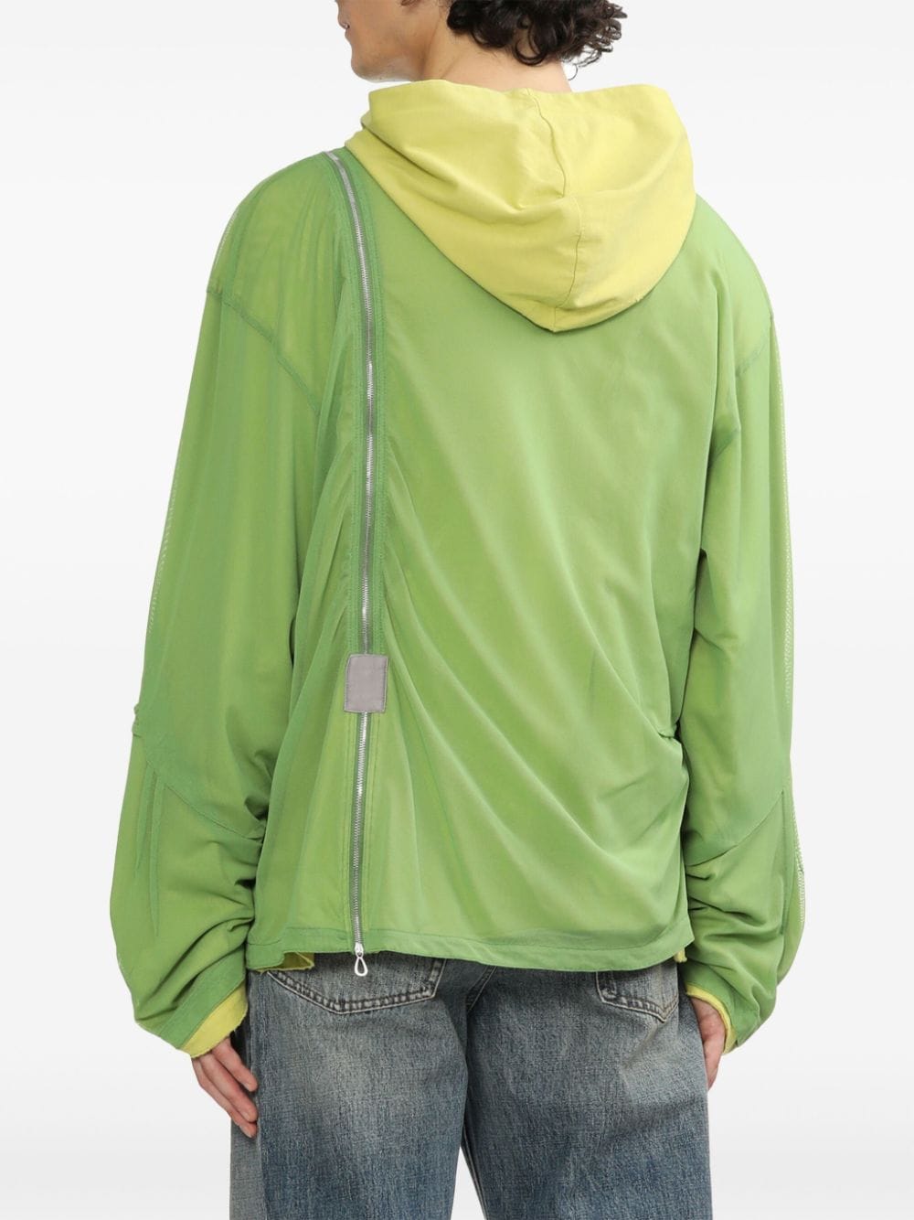 Kiko Kostadinov Knox Mesh Hoodie - Green | Editorialist