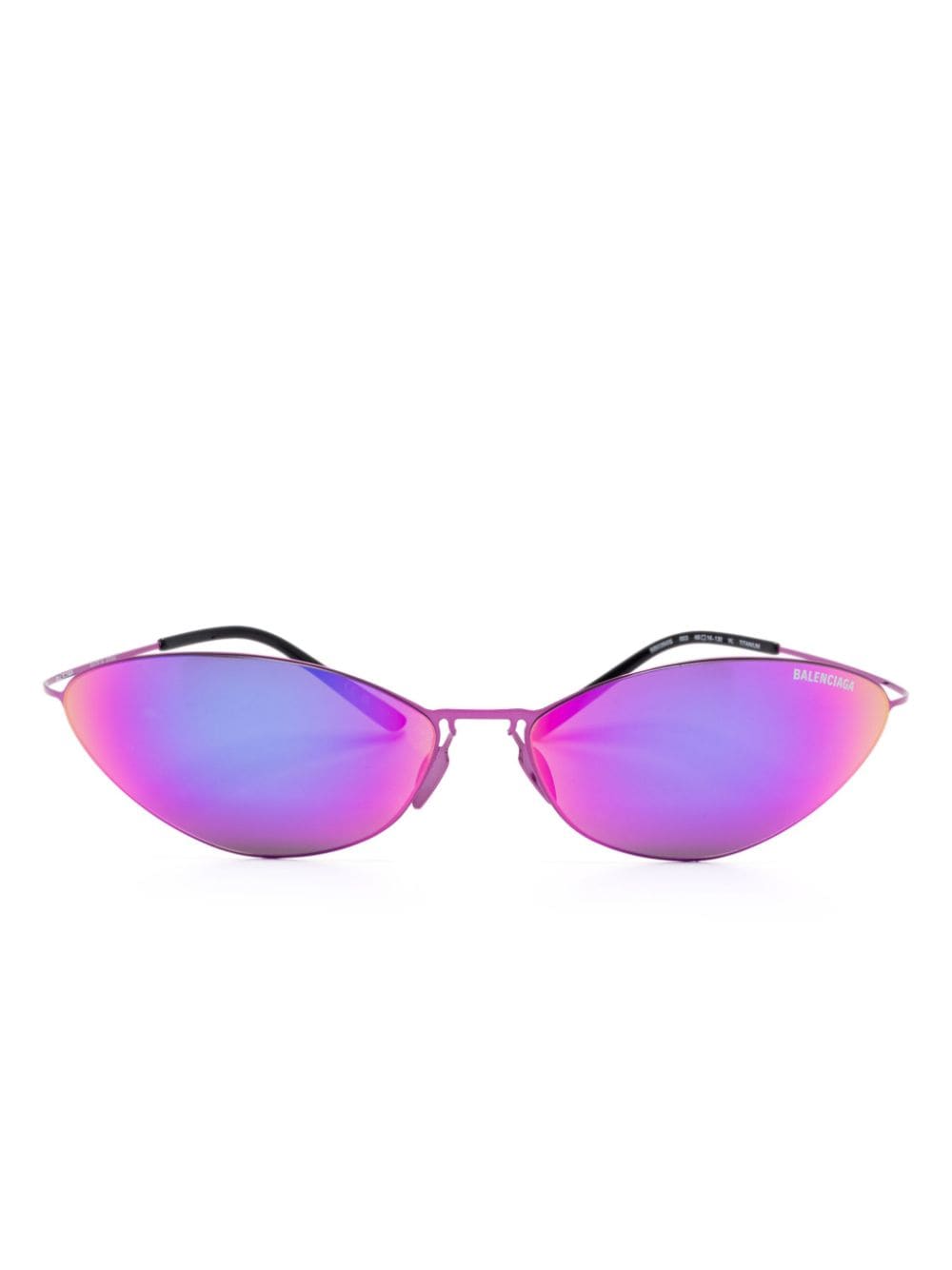 Balenciaga Bb0350s Sunglasses - Purple - 36% Off | Editorialist display picture 3