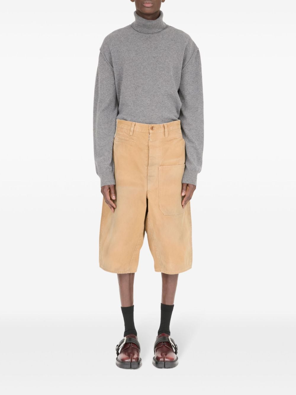 MAISON MARGIELA Maison Margiela High-Waisted Cotton Shorts