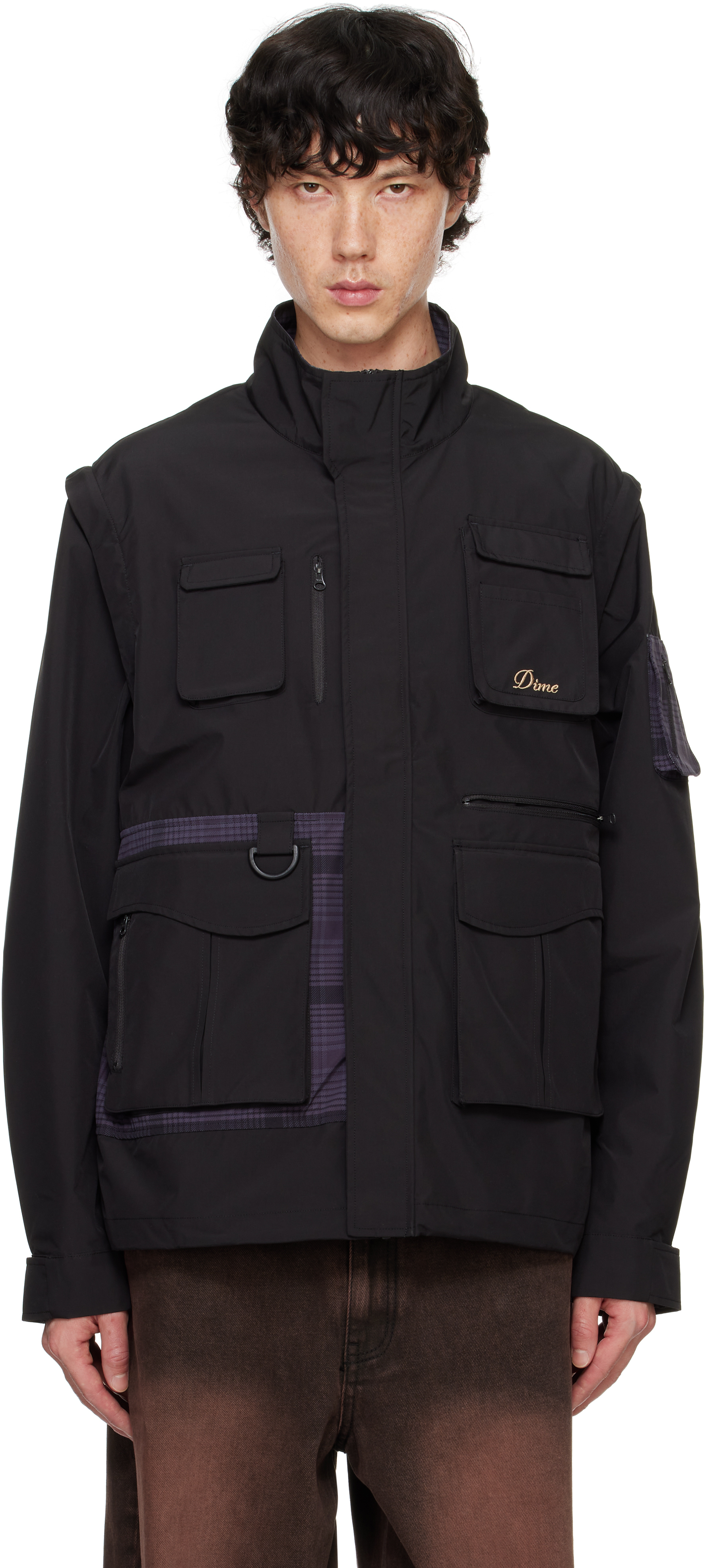 DIME Fishing Zip-off Jacket - Black | Editorialist