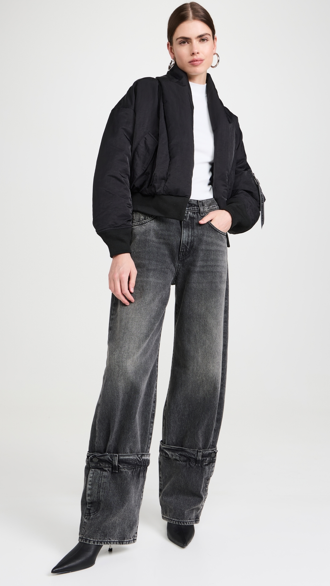 ALPHA INDUSTRIES Shawl Collar Flight Jacket
