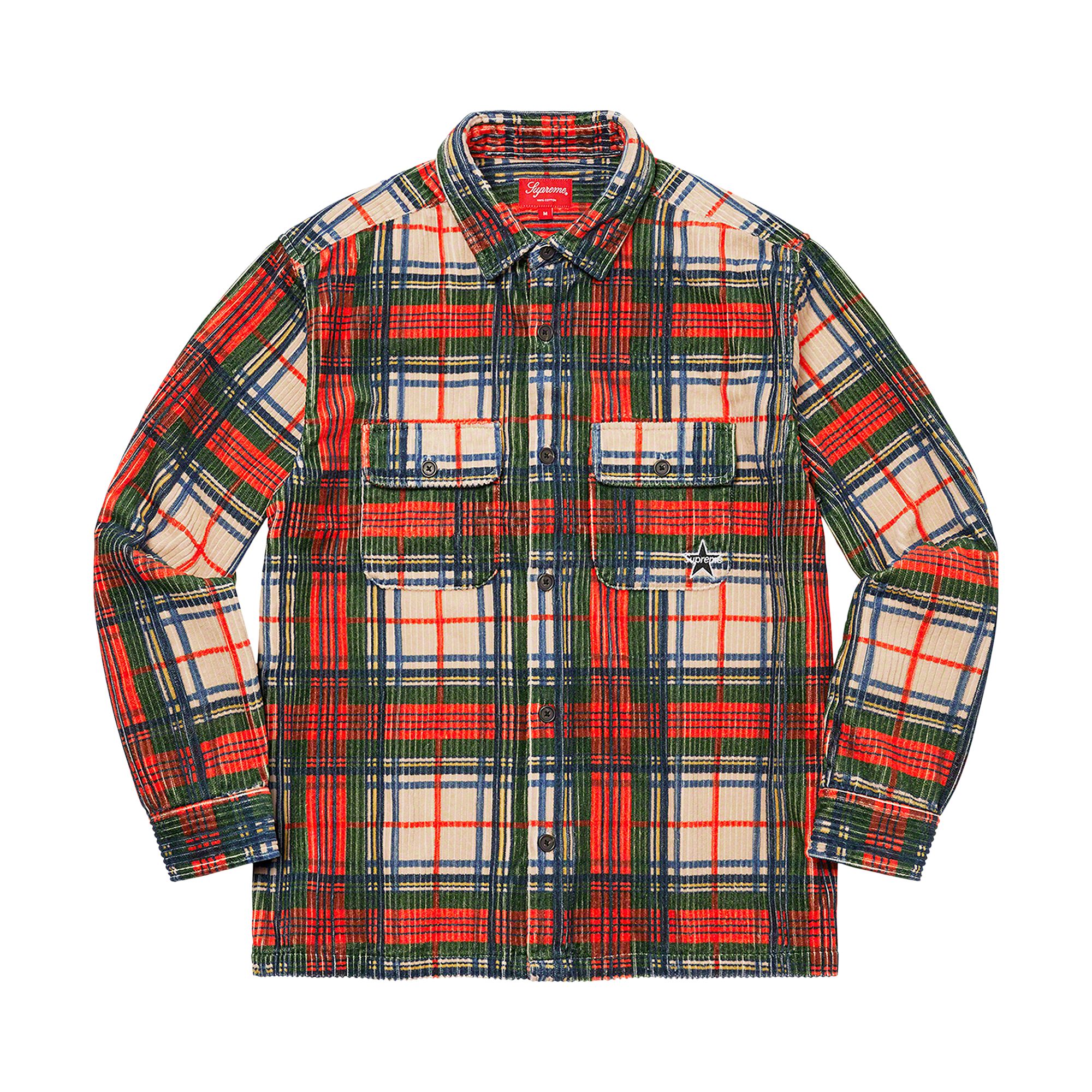 Supreme Quilted Corduroy Shirt 'Slate - Blue | Editorialist