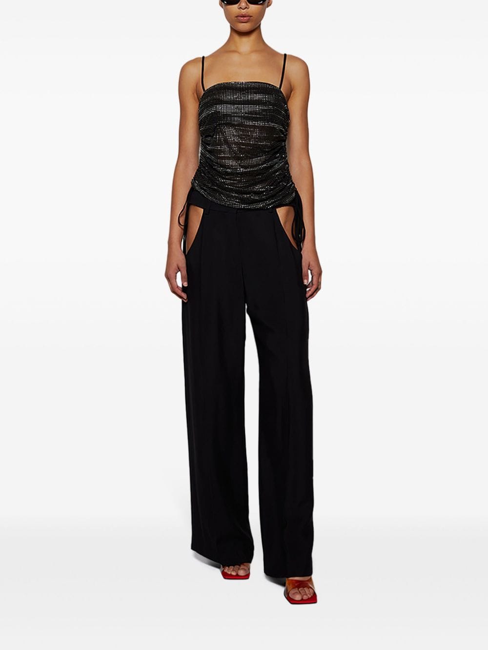 ALEXANDER WANG Alexander Wang crystal-embellished top