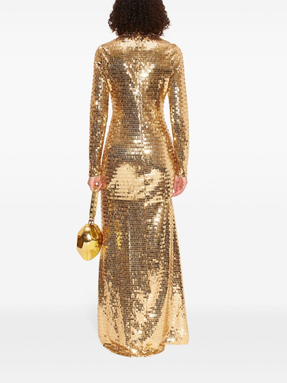 SIMONMILLER Sculpty Maxi Dress - Gold | Editorialist
