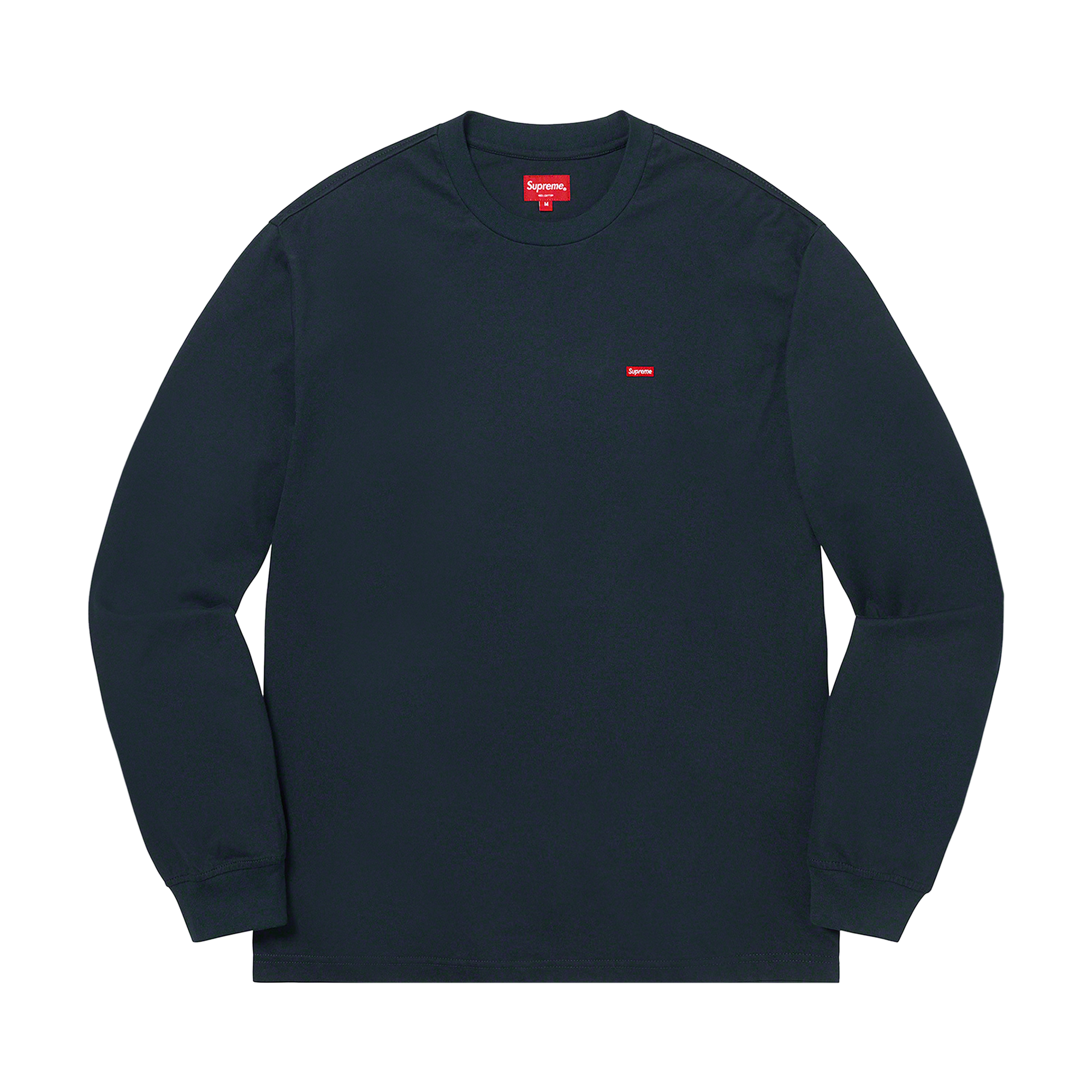 トップス Supreme Small Box L/S Tee Navy/Large Supreme Small Box Long-Sleeve Tee 'Navy - Blue | Editorialist