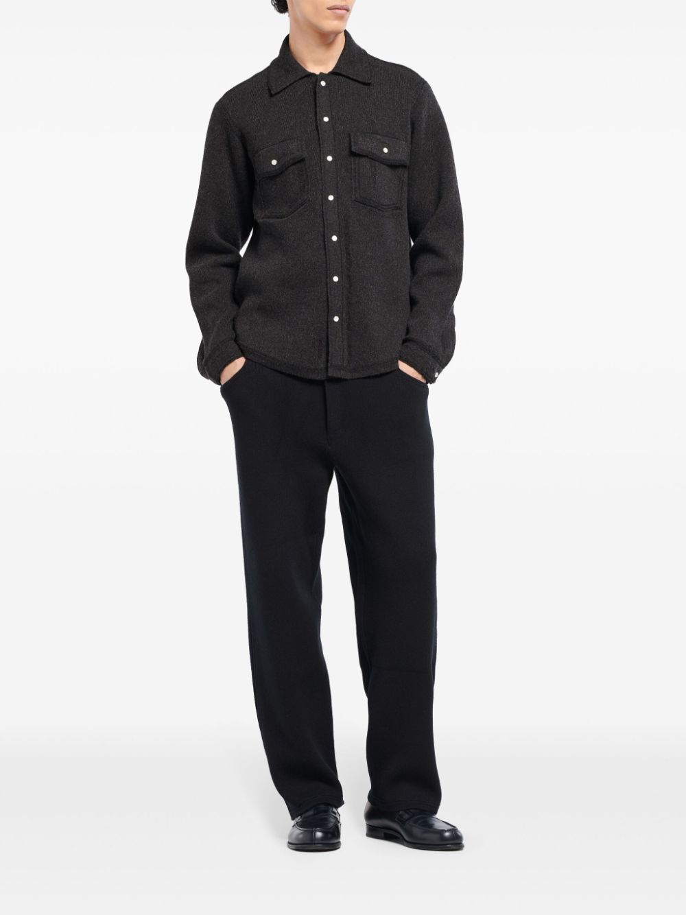 BARRIE knitted overshirt
