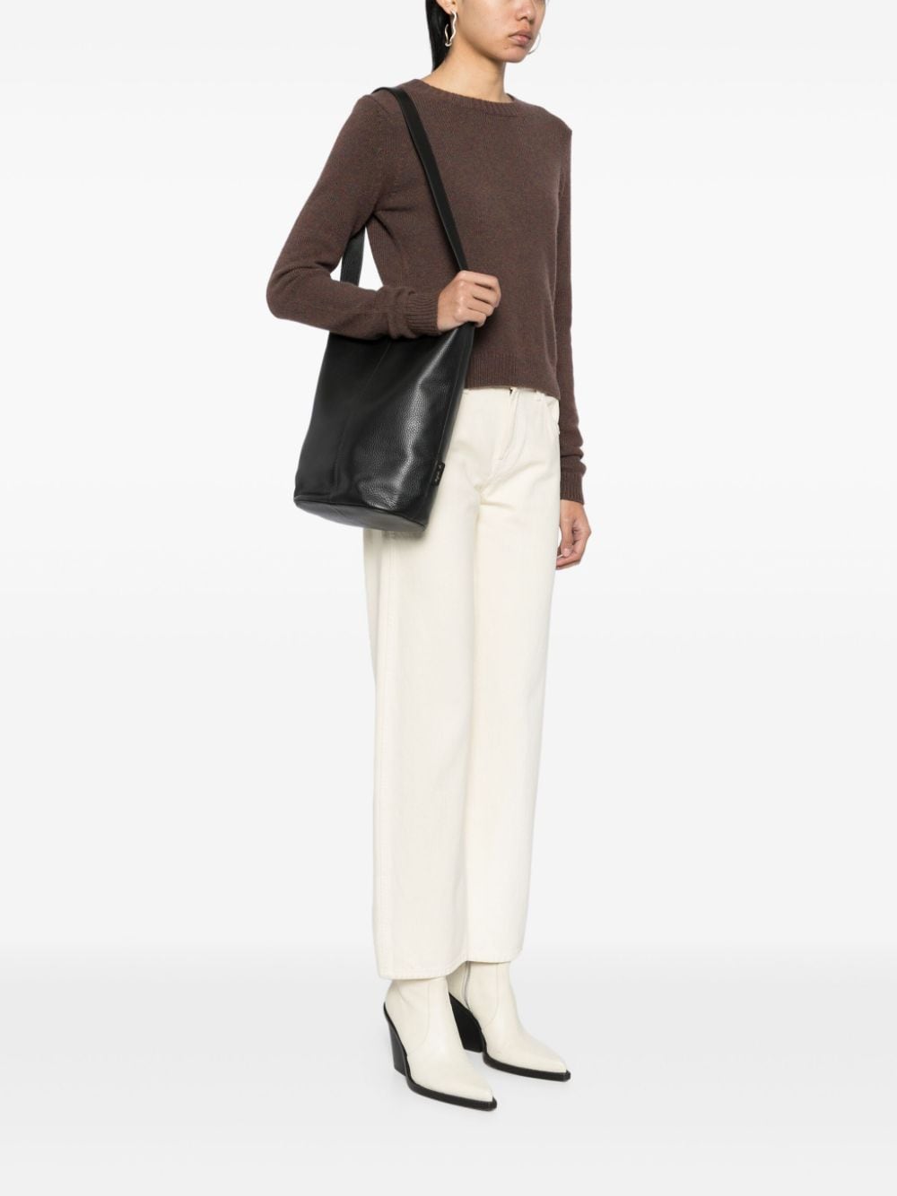 AGNES B. agnès b. Leather Shoulder Bag
