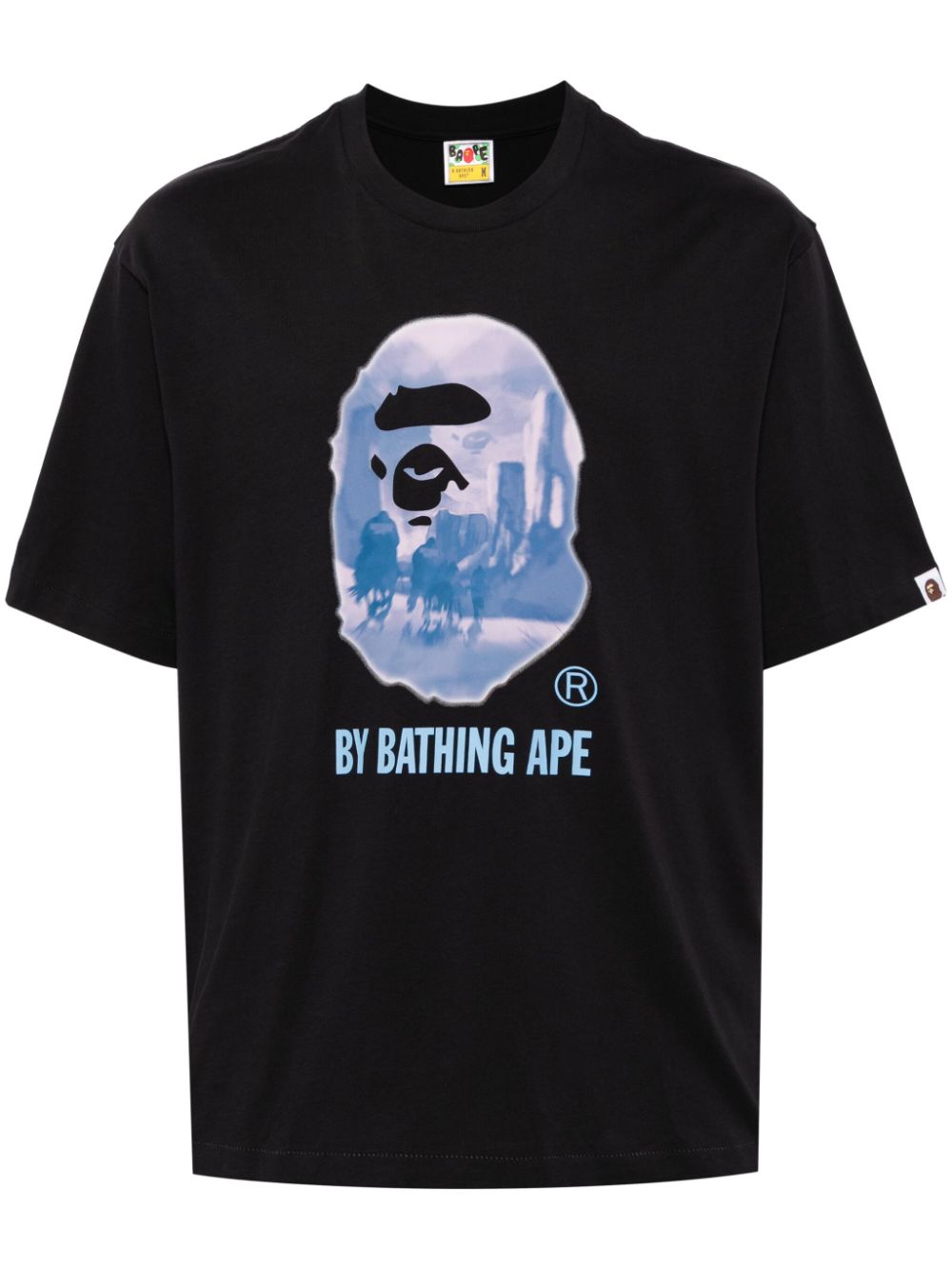 A BATHING APE logo print t-shirt
