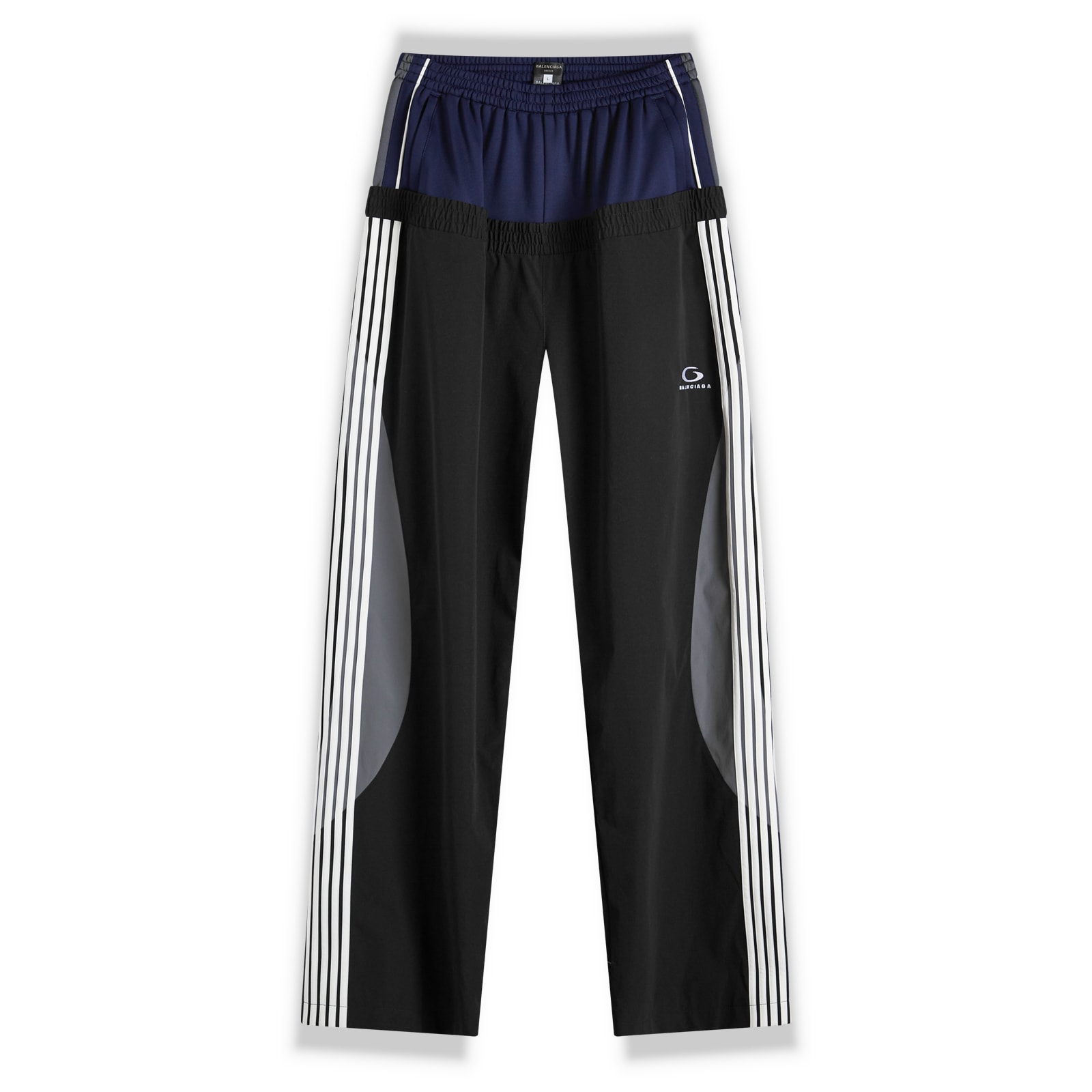 Balenciaga Double Waistband Tracksuit Pants In Black - 50% Off 