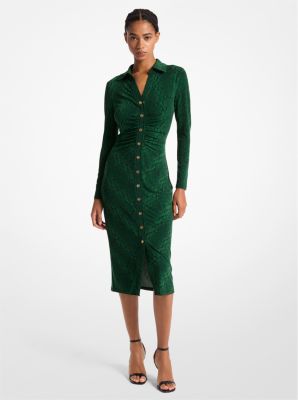 michael kors green shirt dress Michael Kors 39962 Boy's Dress Shirt - Plaid - Green/White – Heritage House