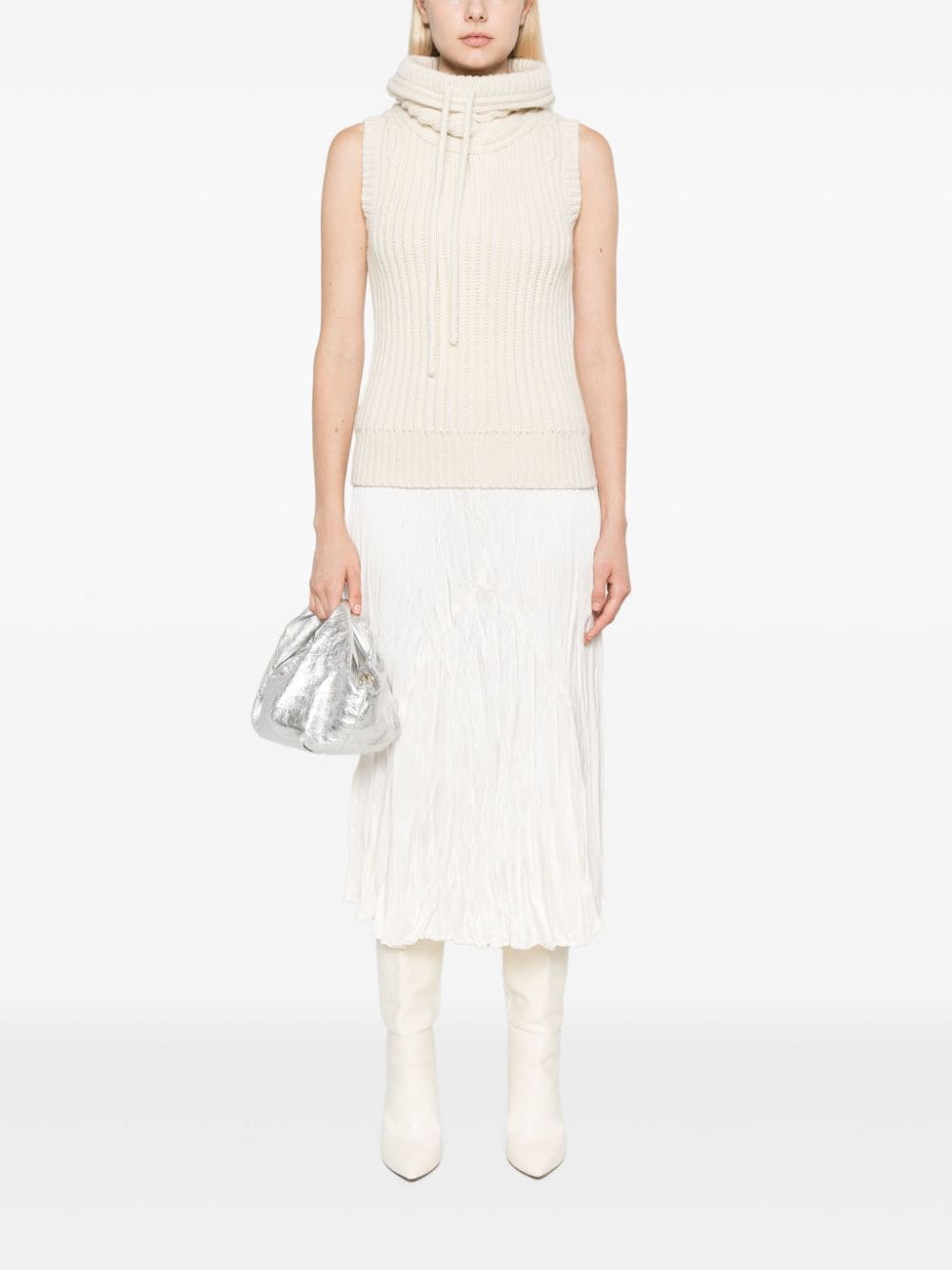 MICHAEL KORS Michael Kors Collection Satin Charmeuse Midi Skirt