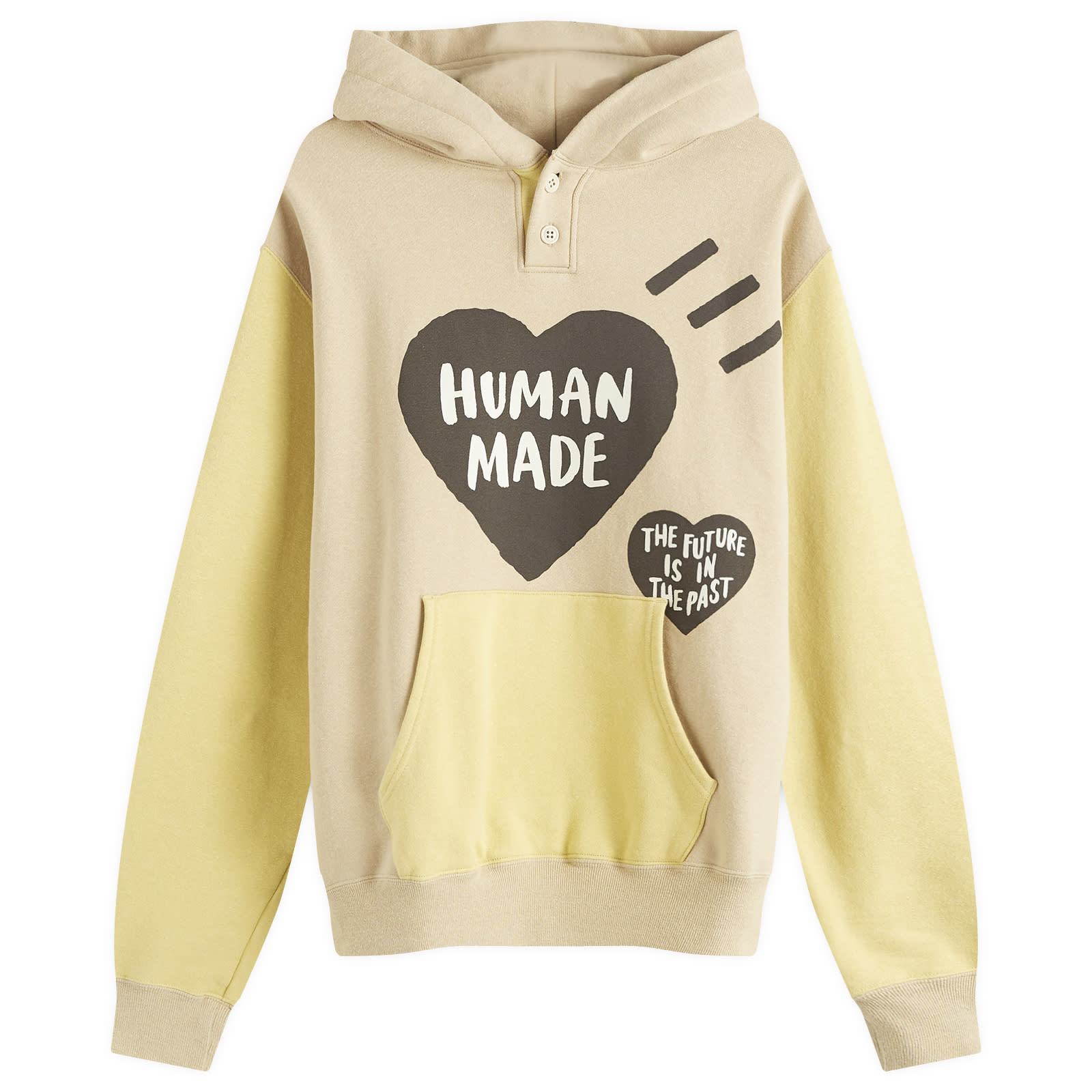 Human Made Colorblock Hoodie In Beige - 35% Off | Editorialist