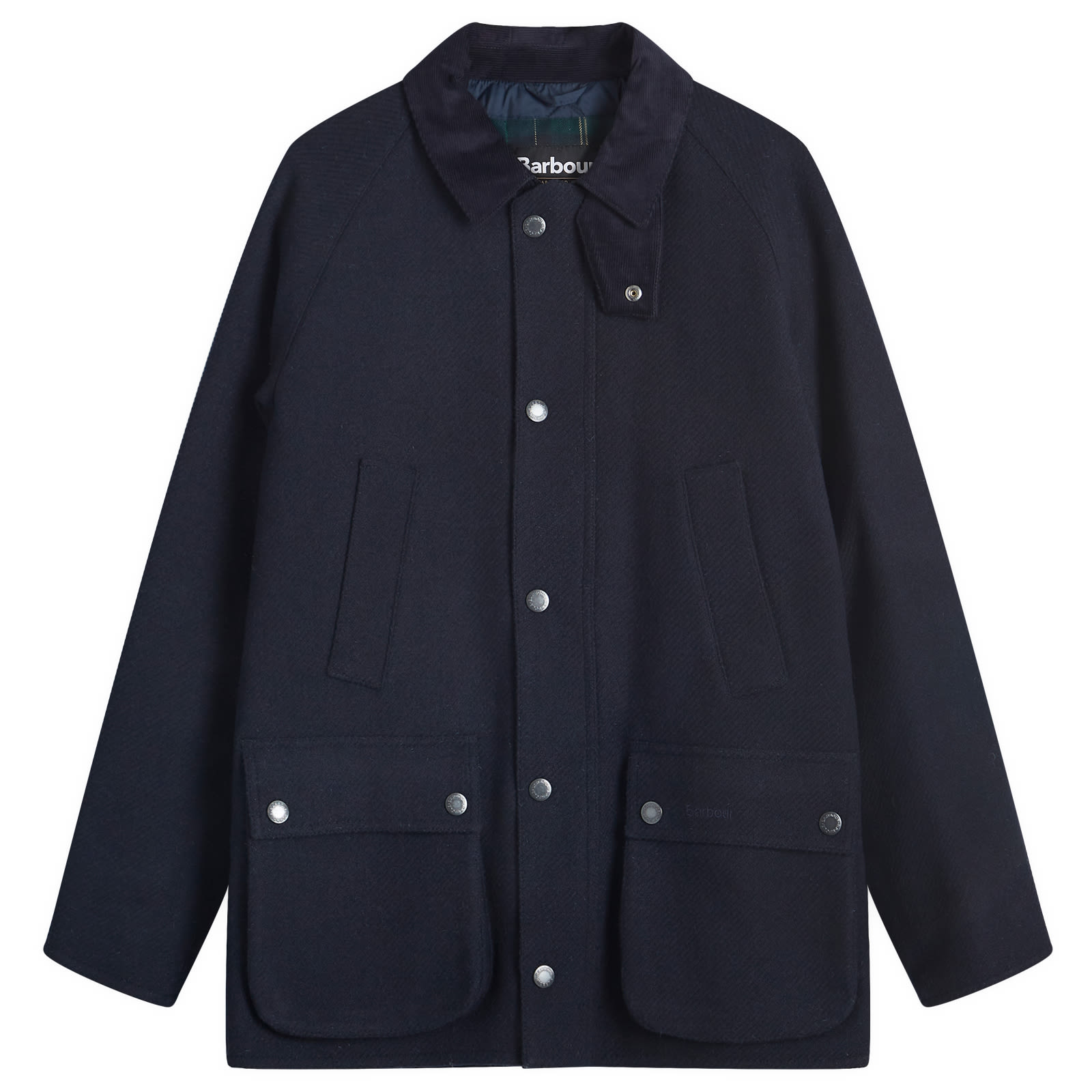 Barbour Bedale Wool Jacket In Navy - 25% Off | Editorialist